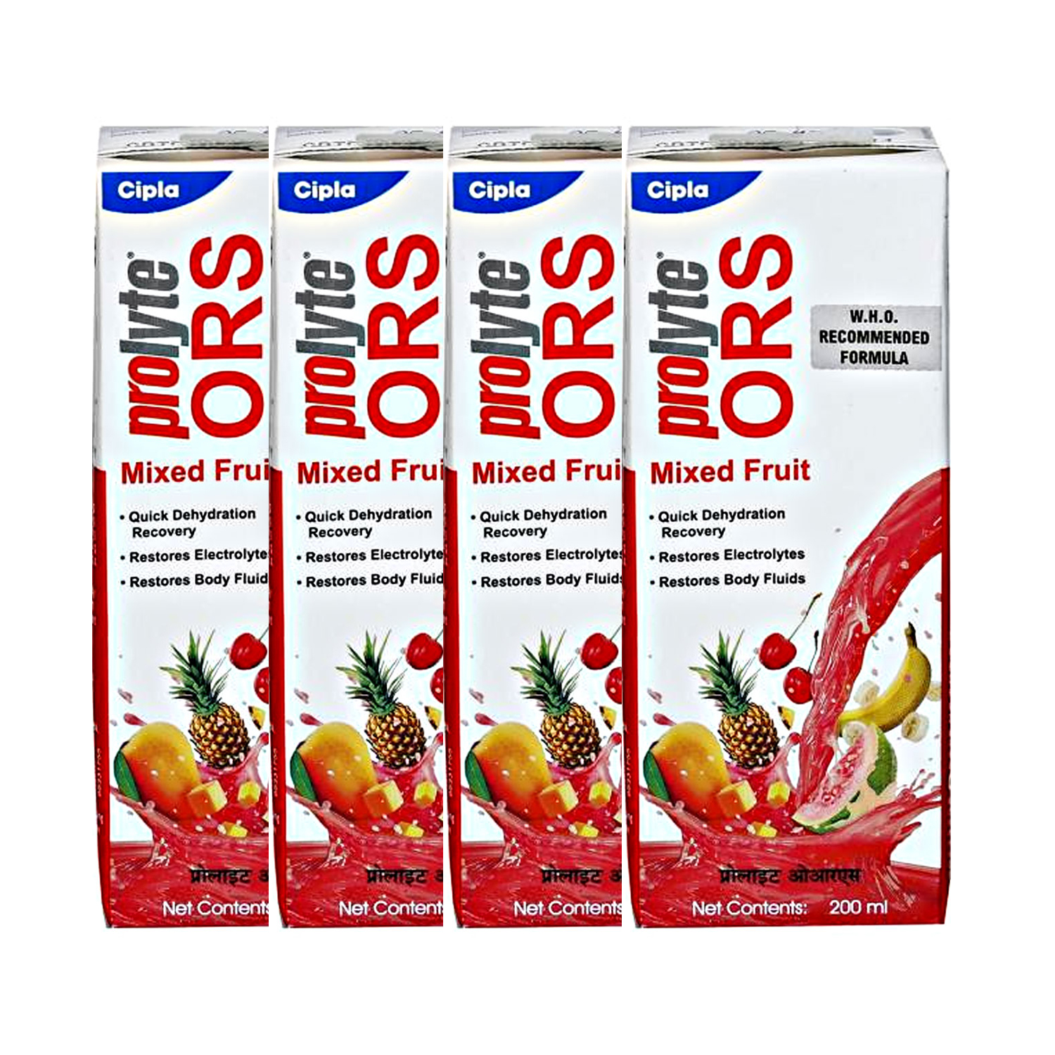 Cipla Prolyte ORS Ready to Drink Oral Rehydration Salts - Mixed Fruit ...