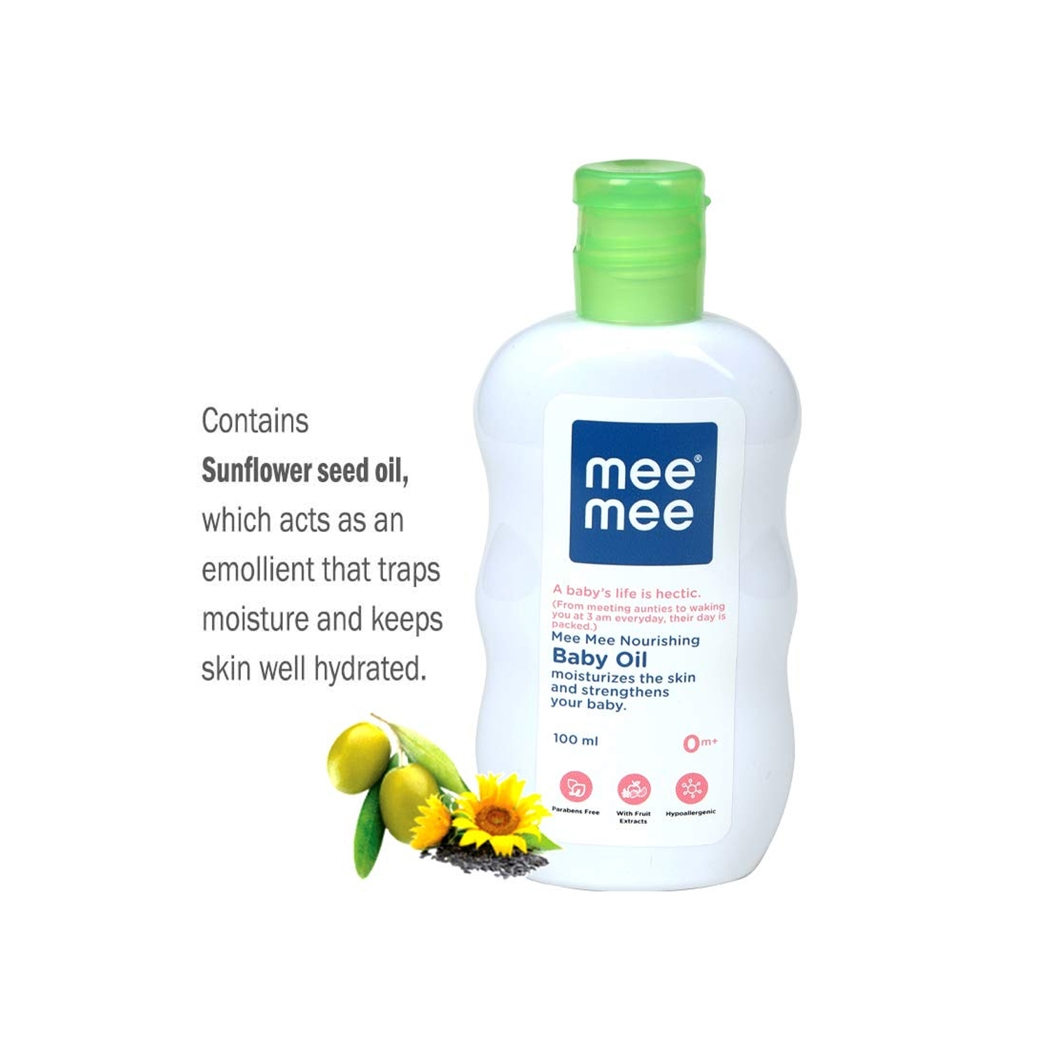 Mee Mee Nourishing Baby Oil with Fruit Extracts 100ml - Cureka