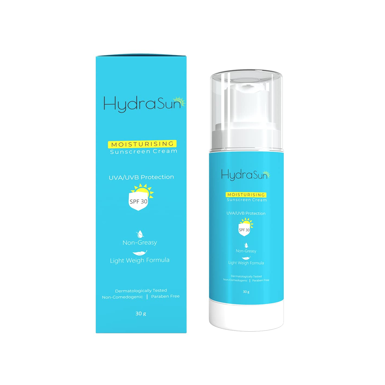 Hydrasun moisturizing sunscreen cream with SPF 30