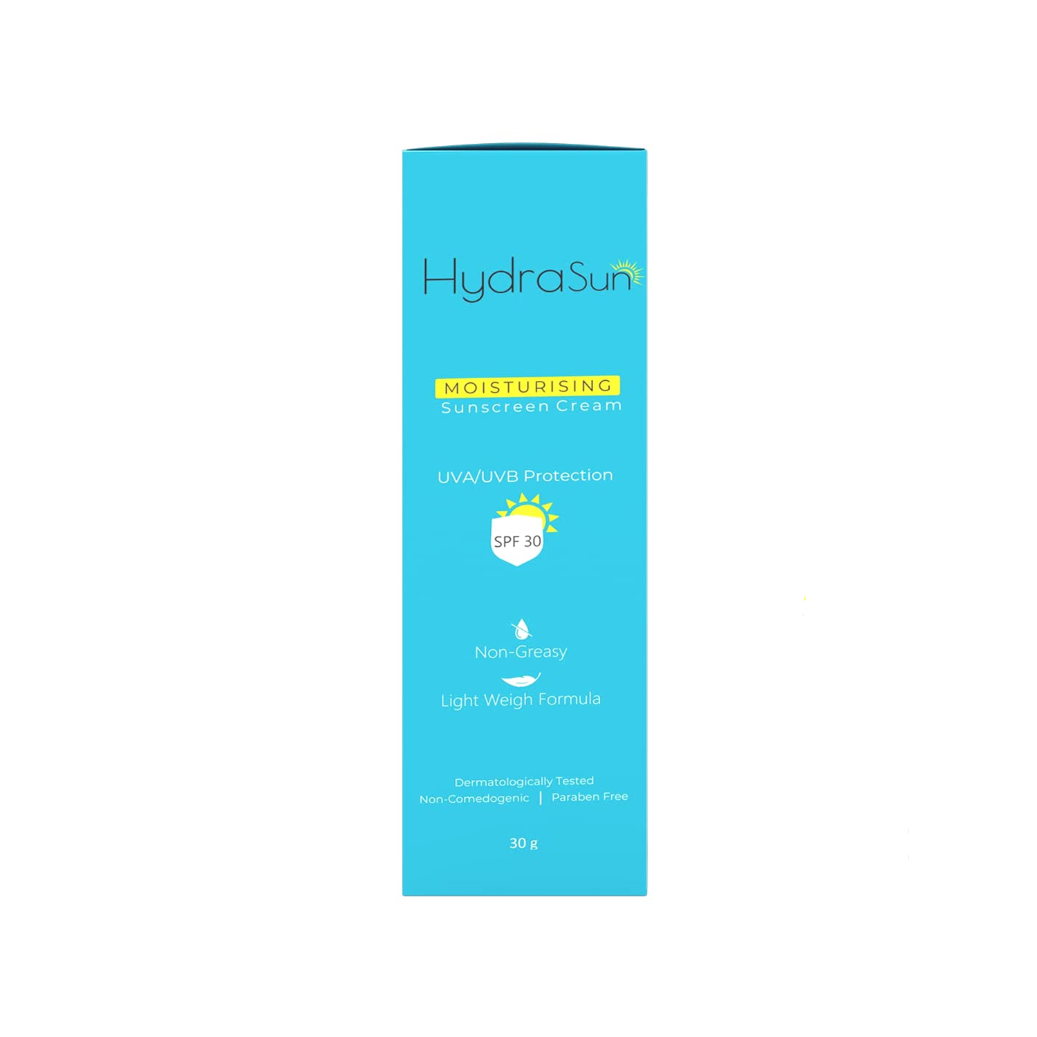 Hydrasun moisturizing sunscreen cream with SPF 30