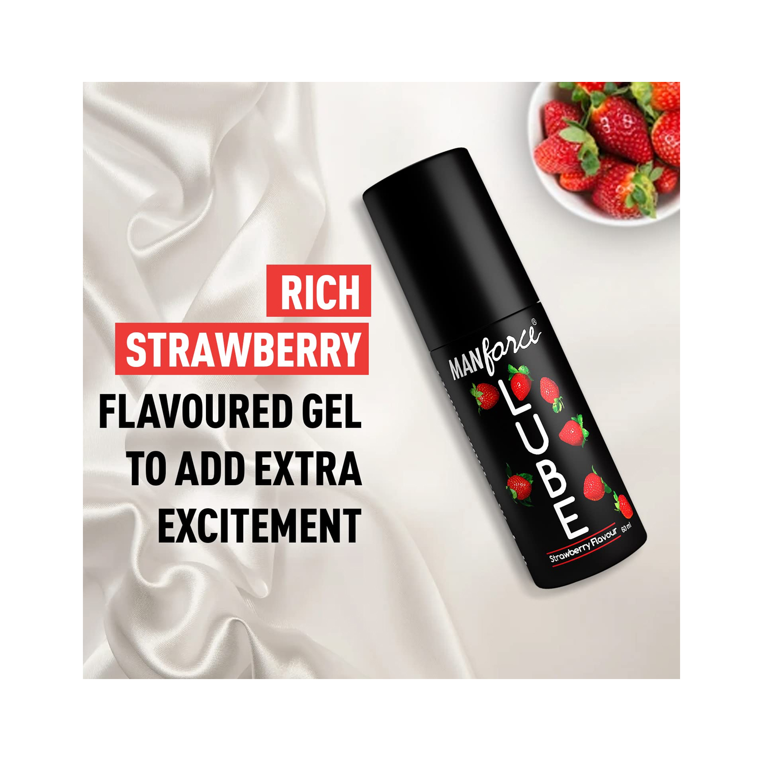 Manforce Lube Strawberry Flavour(60ml) - Cureka - Online Health Care ...