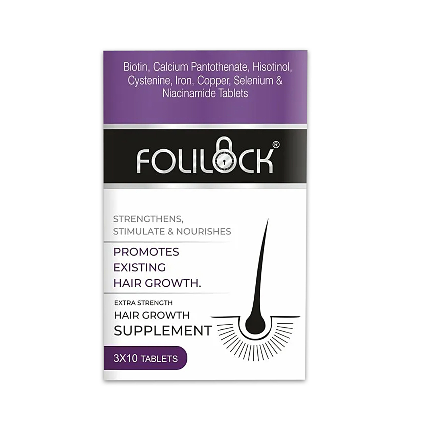 Folilock Hair Growth Tablet (3x10 Tablets) - Cureka - Online Health ...