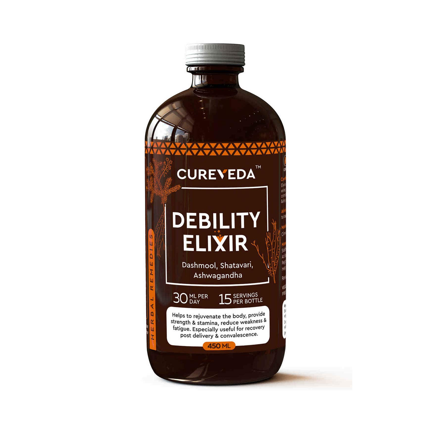 Cureveda Debility Elixir - 450ml - Cureka - Online Health Care Products ...