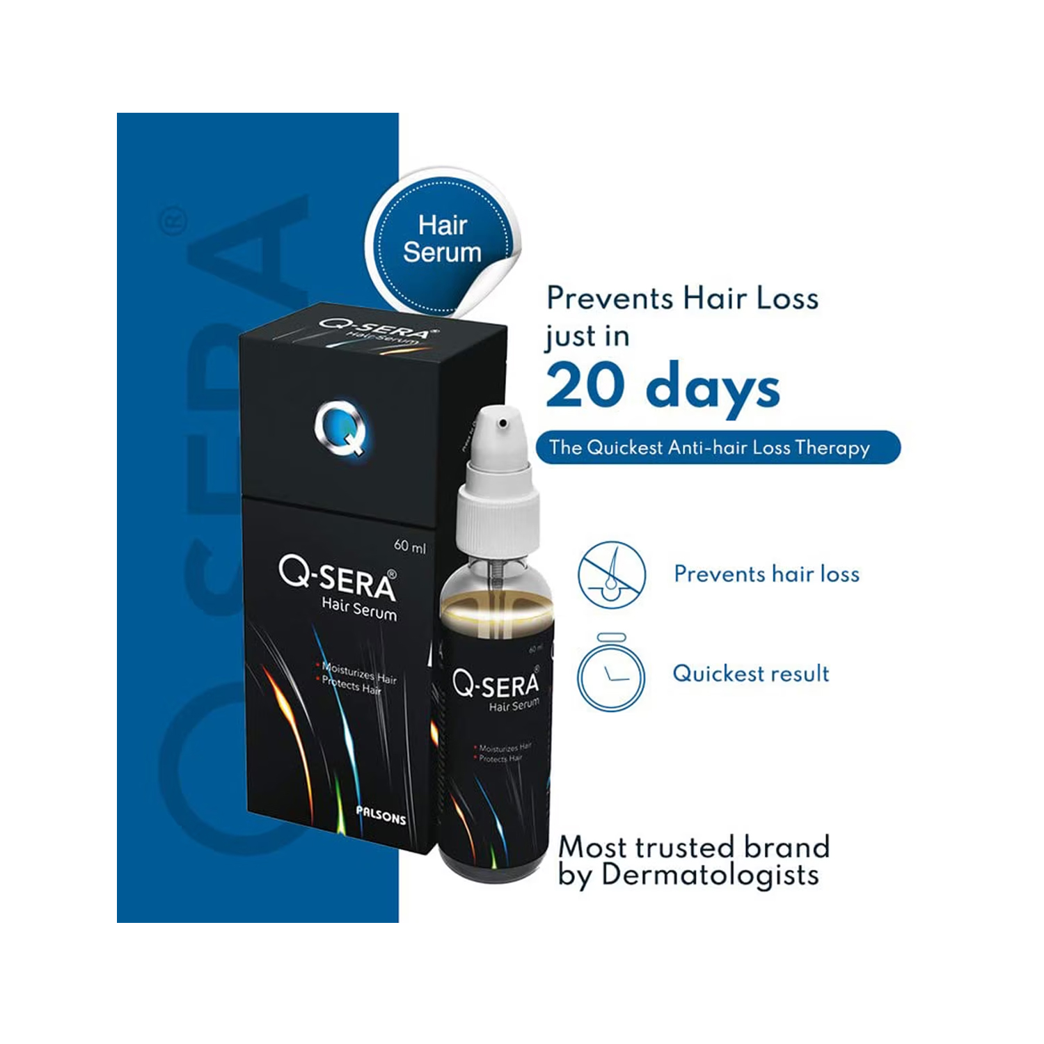 Q-Sera Hair Fall Control Serum 60ml Online - Cureka