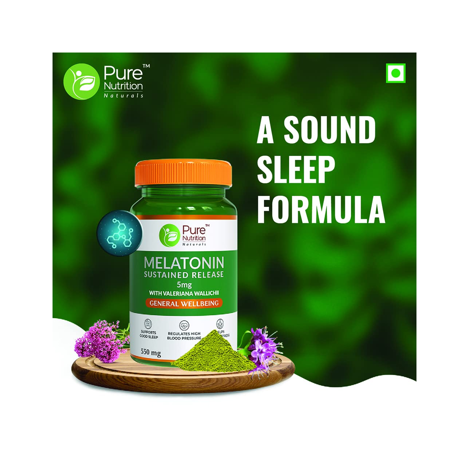 Pure Nutrition Melatonin Sustained Release 60 Tablets - Cureka
