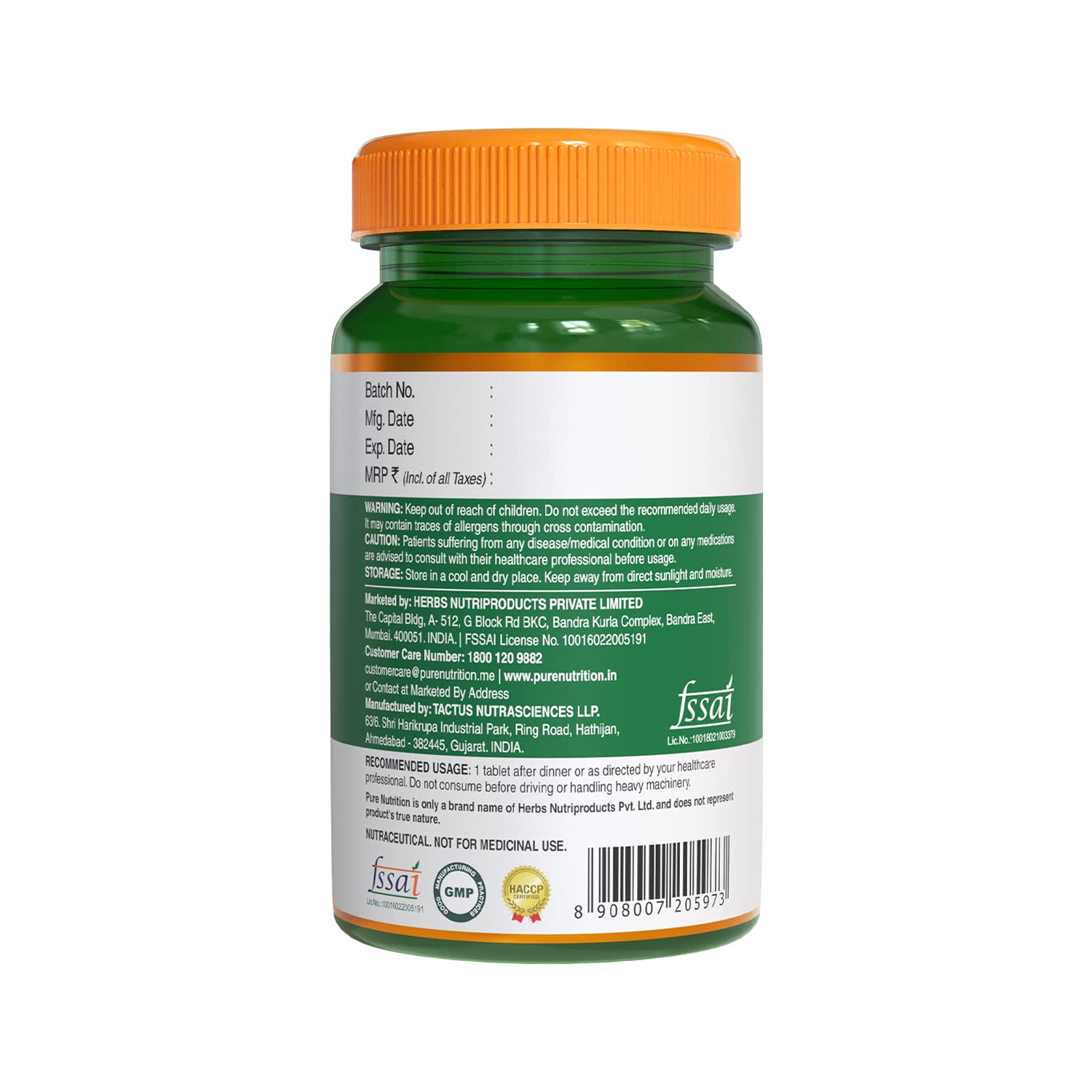 Pure Nutrition Melatonin Sustained Release 60 Tablets - Cureka