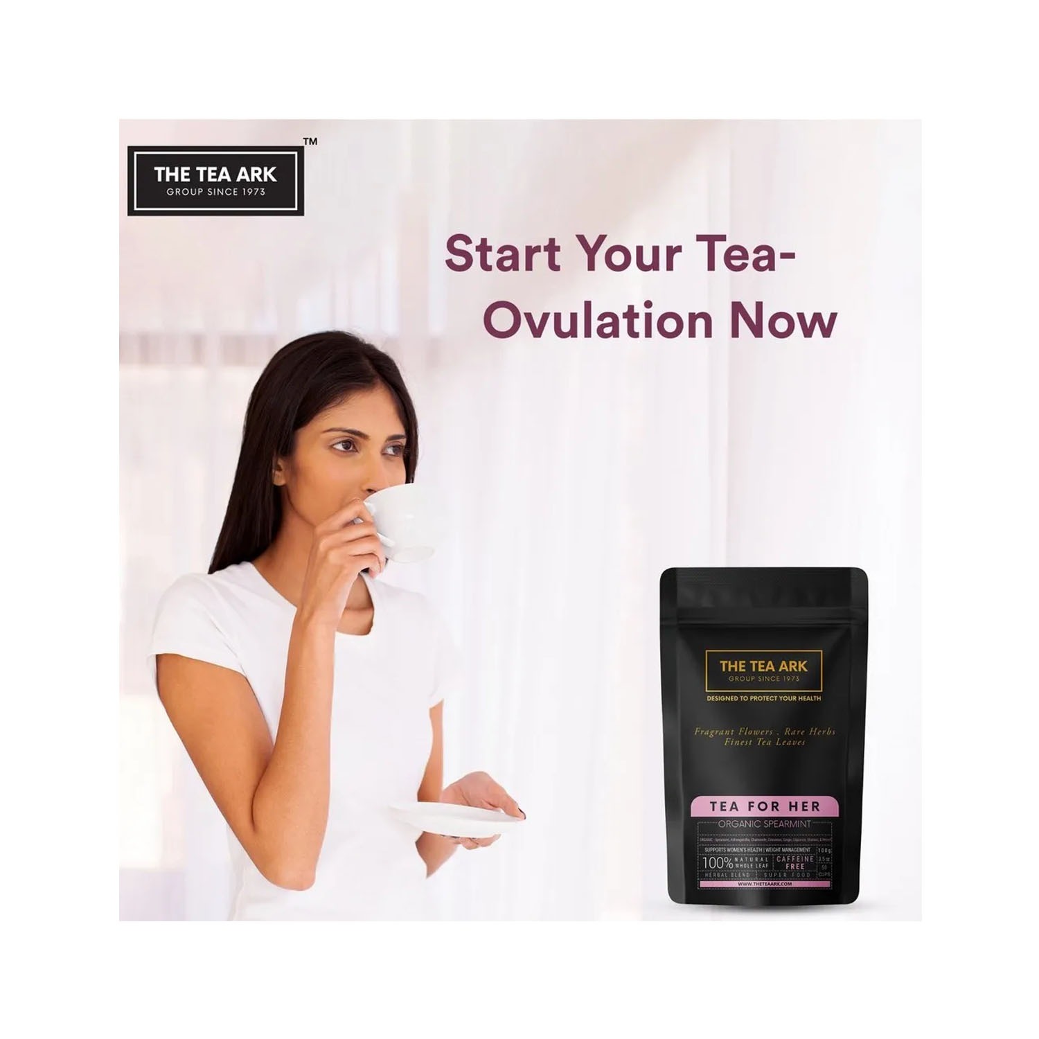 The Tea Ark Organic Spearmint Tea (100gm) - Cureka