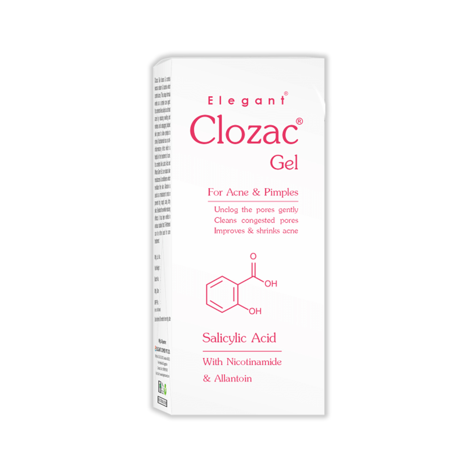 Buy Elegant Clozac For Acne Gel 50g - Cureka