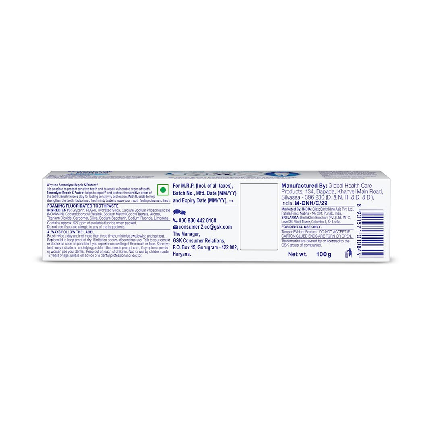 Sensodyne Repair and Protect Deep Repair Toothpaste – 100gm