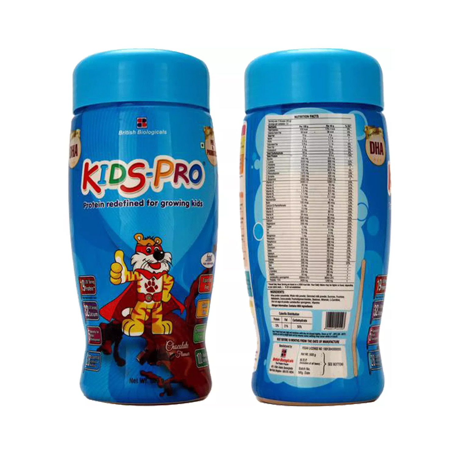 British Biological Kids-Pro Powder Chocolate Flavoured 500gm