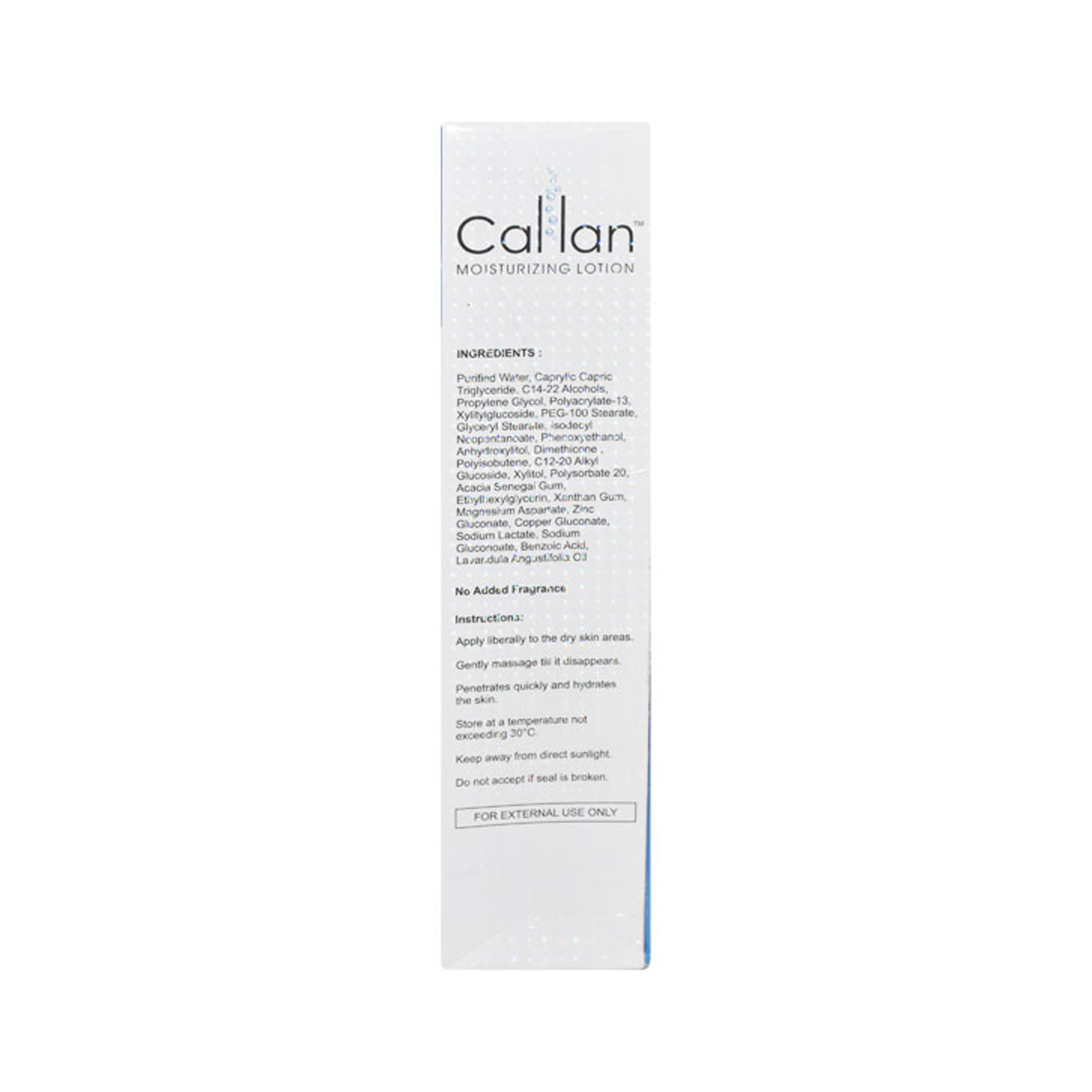 Callan Moisturising Lotion 100ml | Hydrating oil free moisturizer