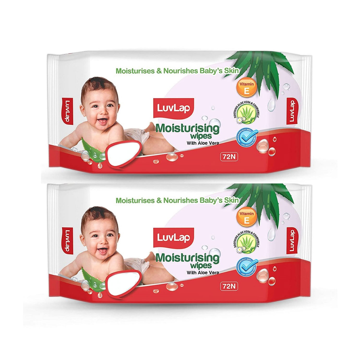 LuvLap Extra Thick Baby Wipes With Aloe Vera (72Pcs) - Cureka - Online ...