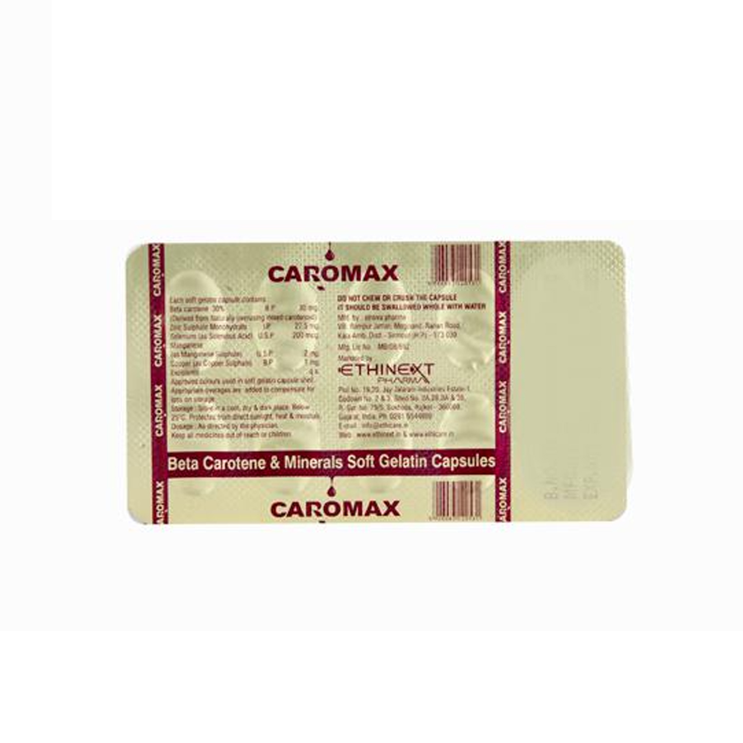 Caromax Capsules 10’s - Cureka - Online Health Care Products Shop