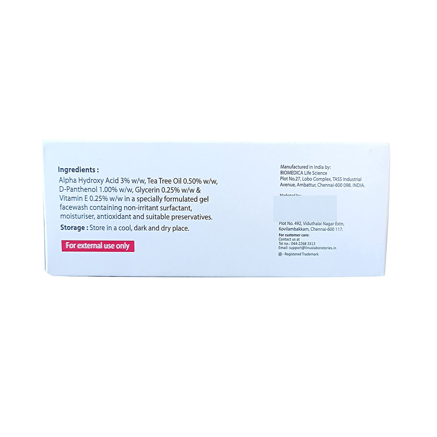 Buy Acnestal Face Wash 100ml - Cureka