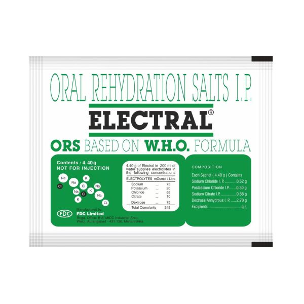 Electral - Oral Rehydration Salts 4.40 gm - Cureka - Online Health Care ...