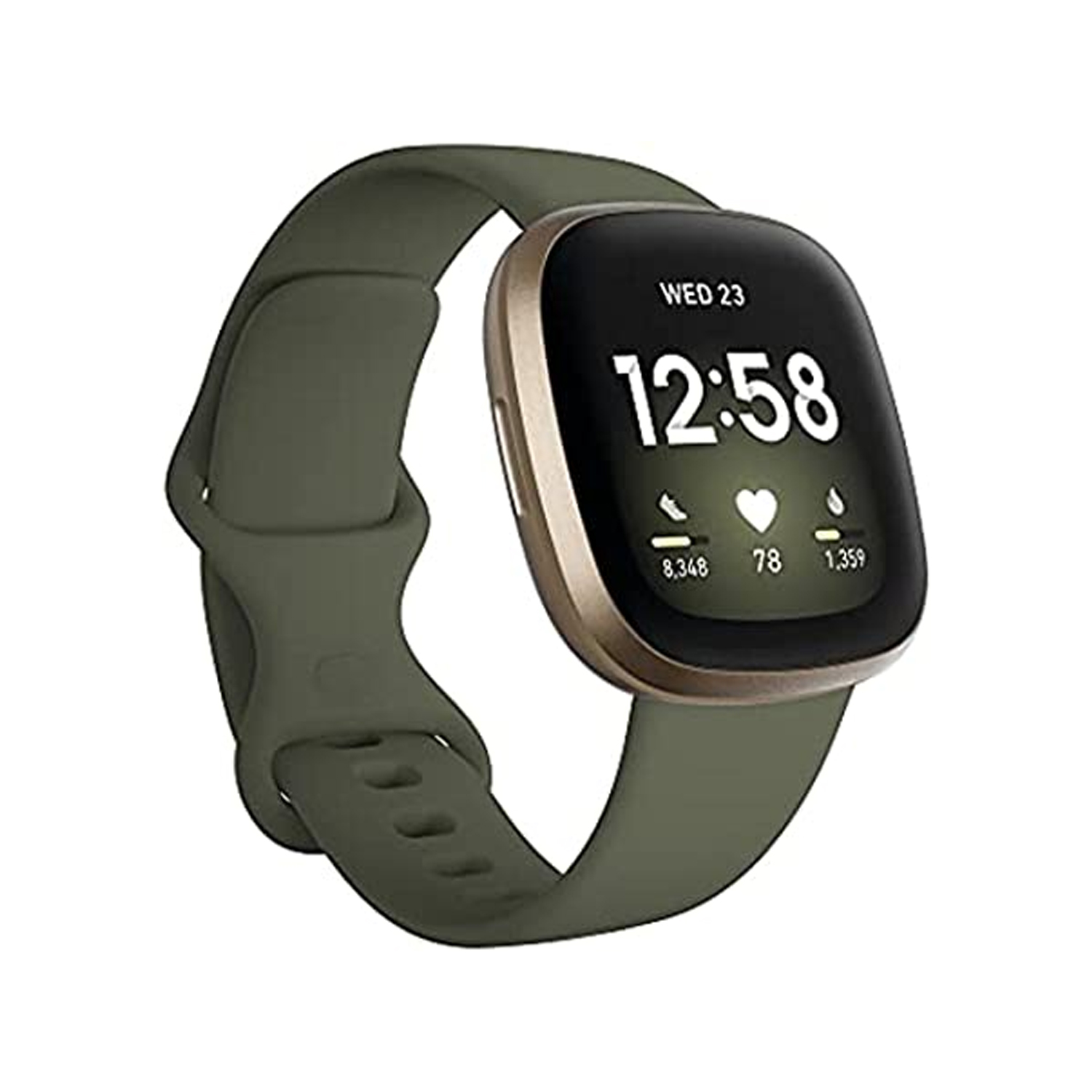 Fitbit Versa 3 Olive /Soft Gold Aluminum - Cureka