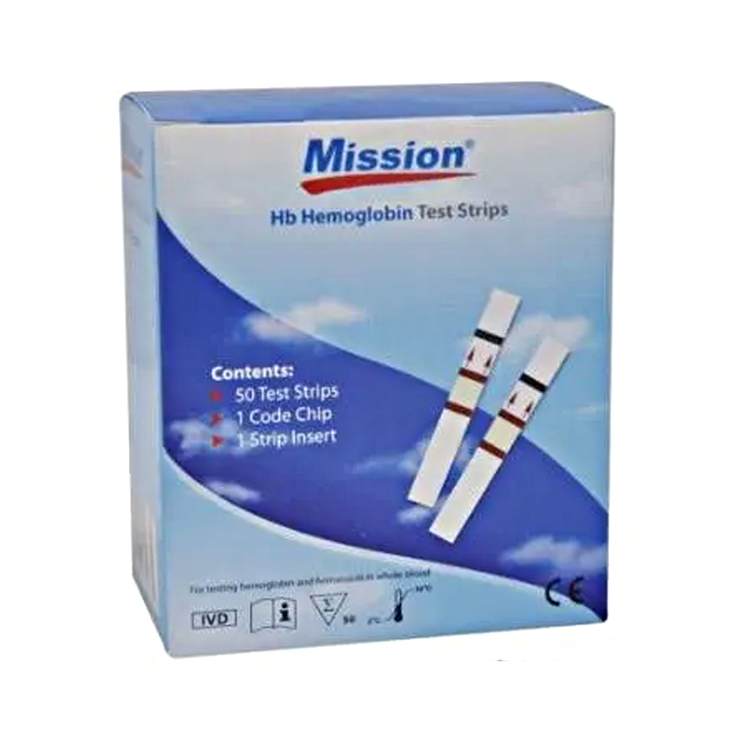 Mission Hb Hemoglobin Test Strips - 50 Strips - Cureka - Online Health ...