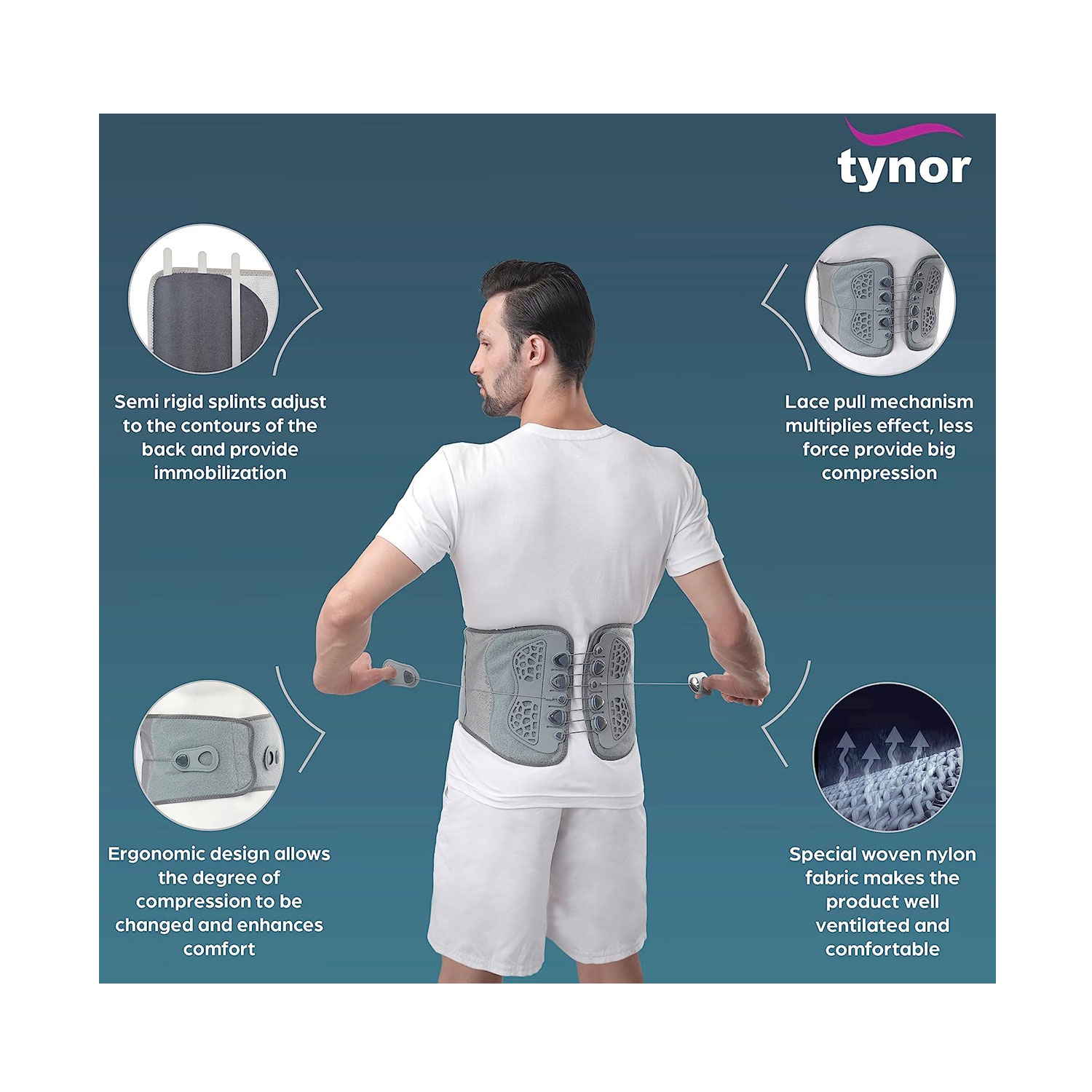 Tynor Lacepull L.S Belt - Small and Medium A-30 - Cureka - Online ...