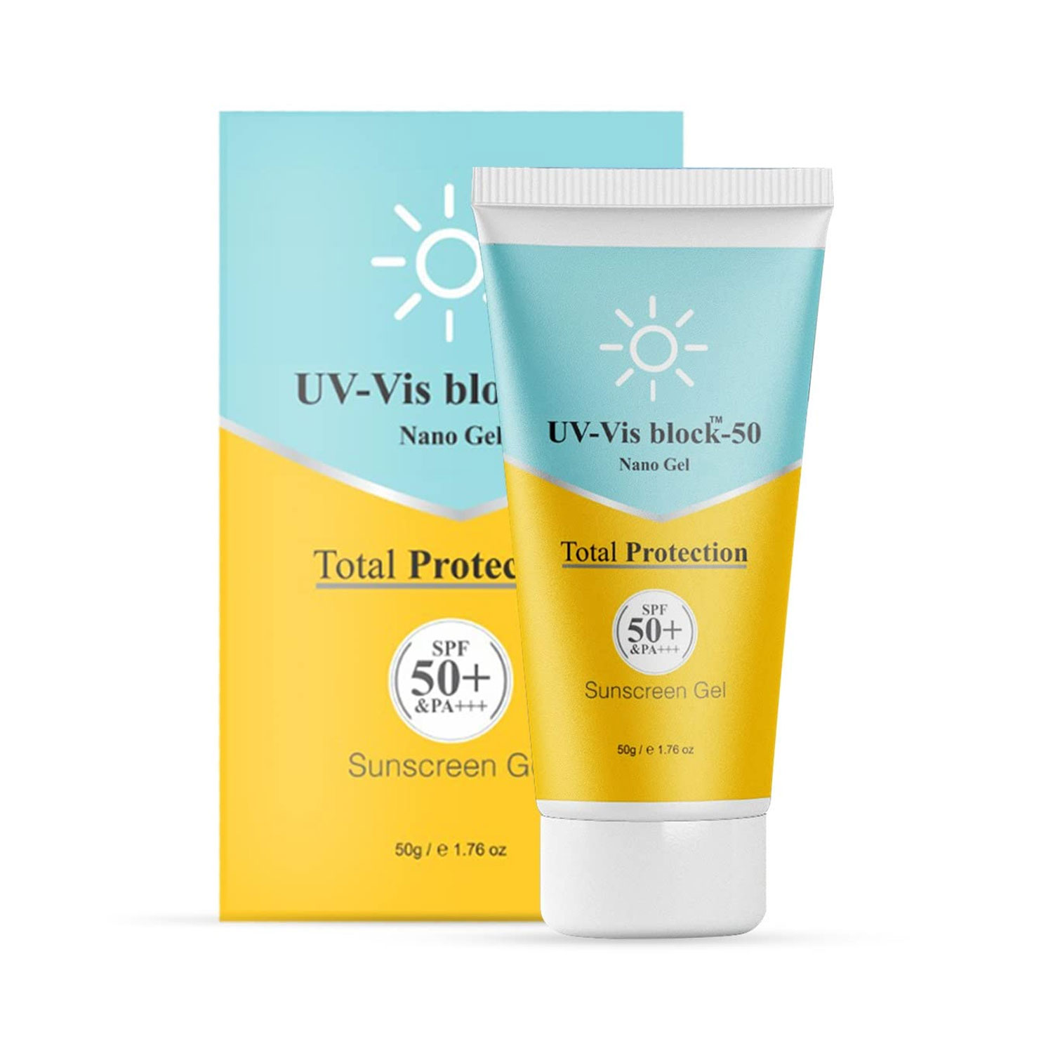 UV-Vis Block Nano Gel Sunscreen (SPF50++) 50g - Cureka