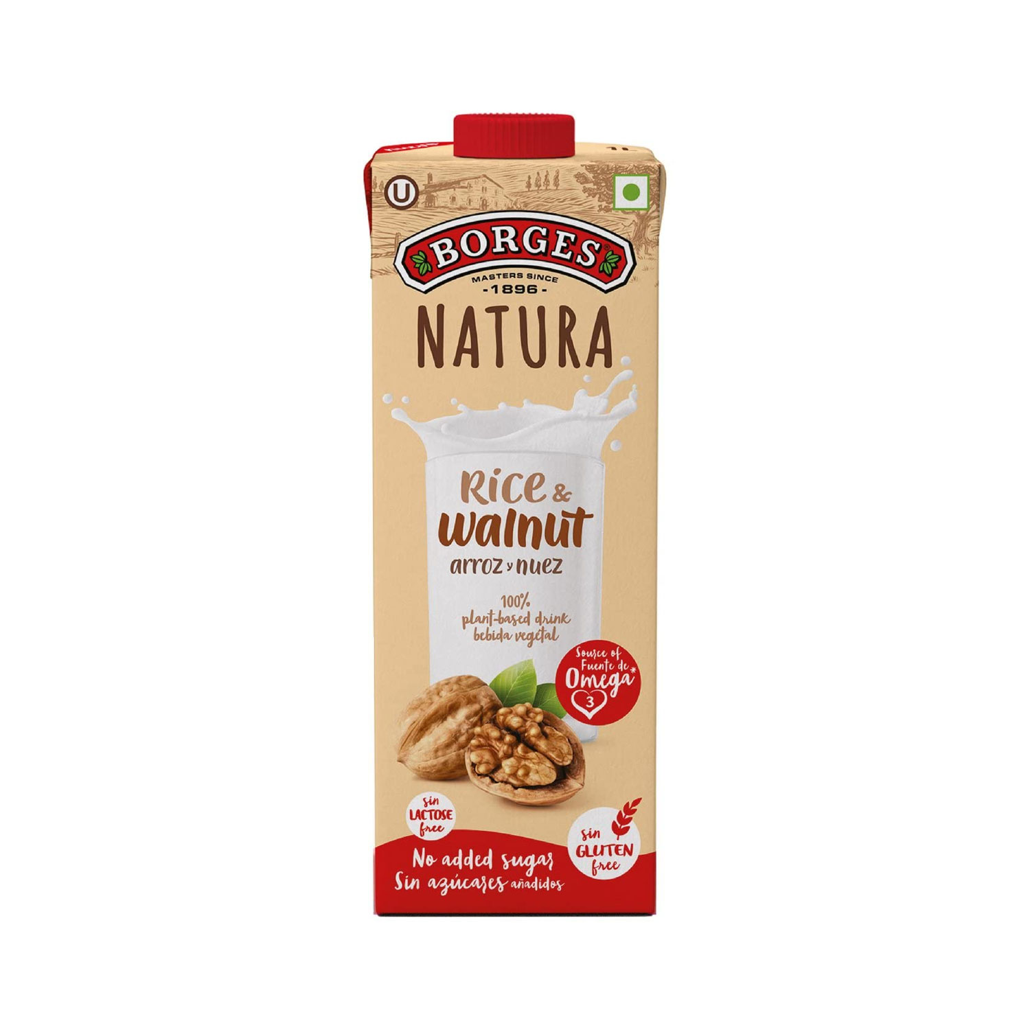 Borges Natura Rice and Walnut Drink 1 Litre - Cureka
