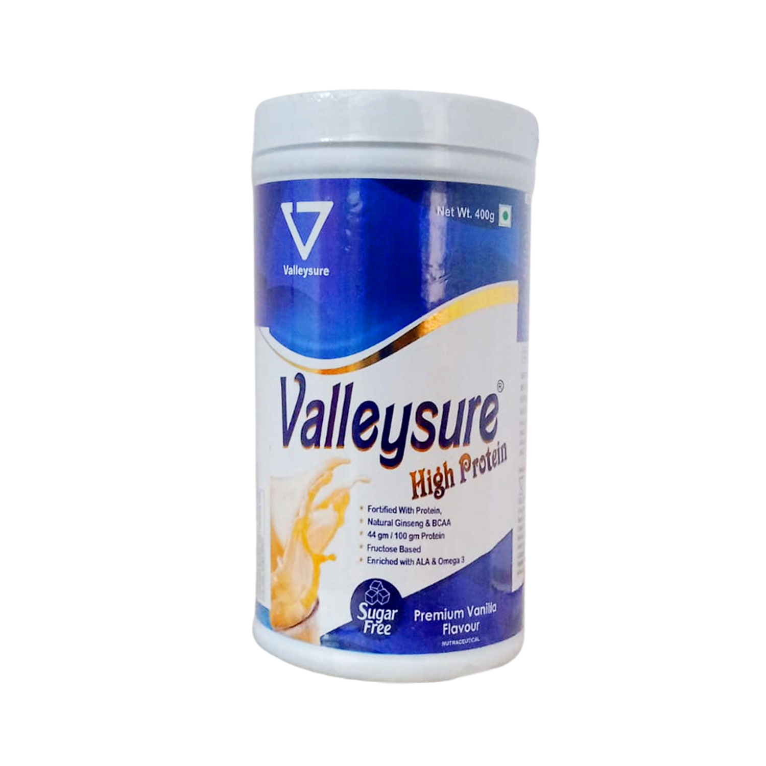 Valleysure High Protein Vanilla Flavour 400g - Cureka