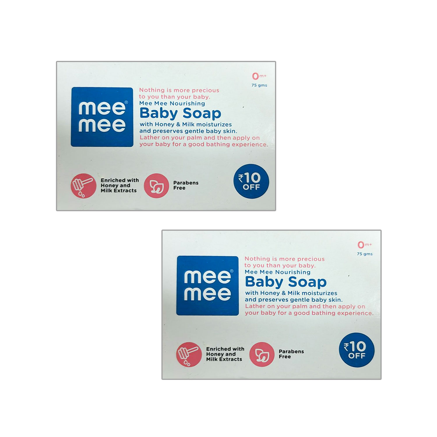 Mee Mee Nourishing Baby Soap 75 g - (Pack of 2) - Cureka - Online Health Care Products Shop