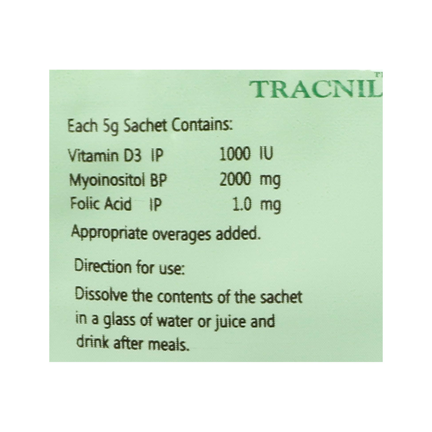 Curatio Tracnil 5g Sachets