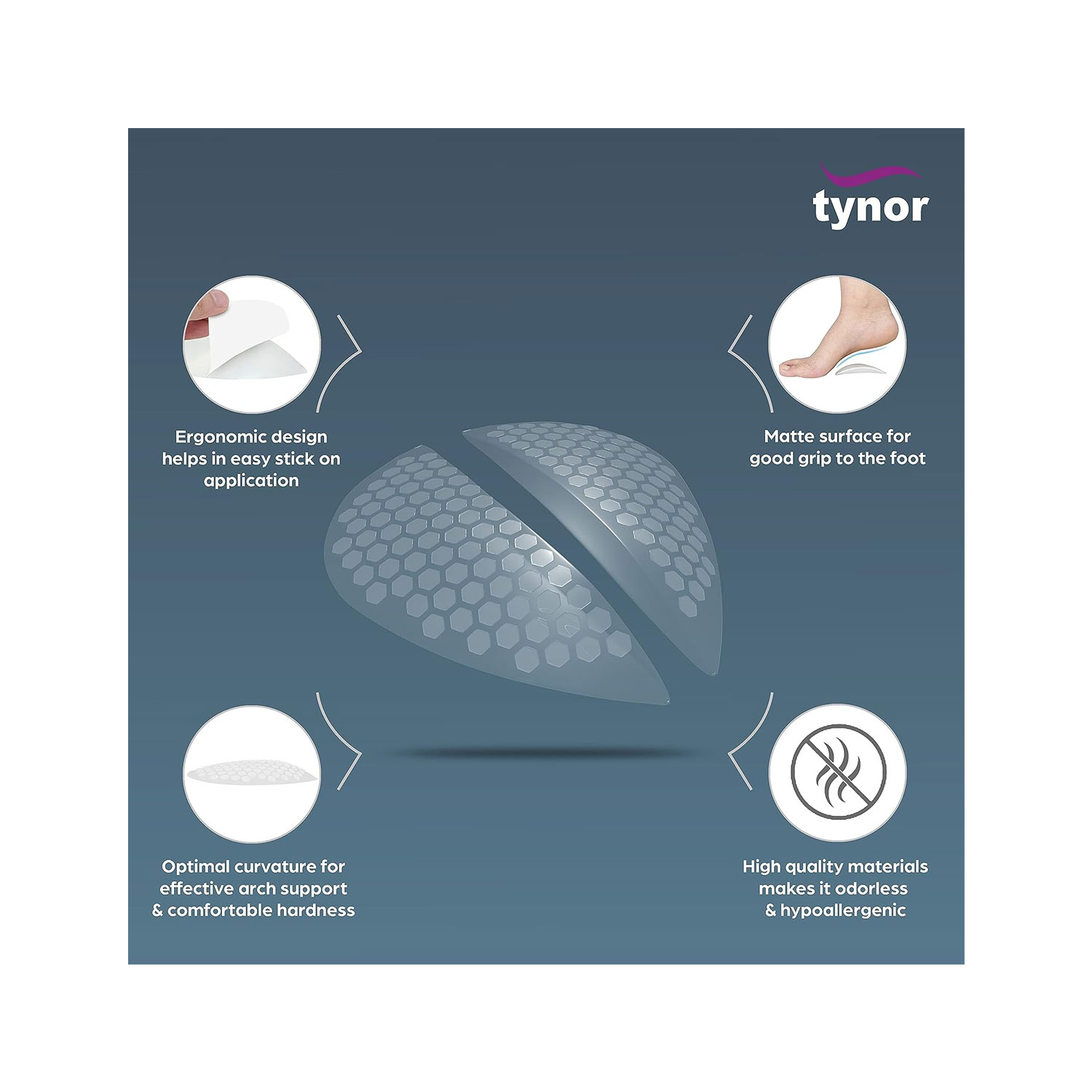 Tynor Arch Support Semi Pro Pair K-15 (Large) - Cureka - Online Health ...
