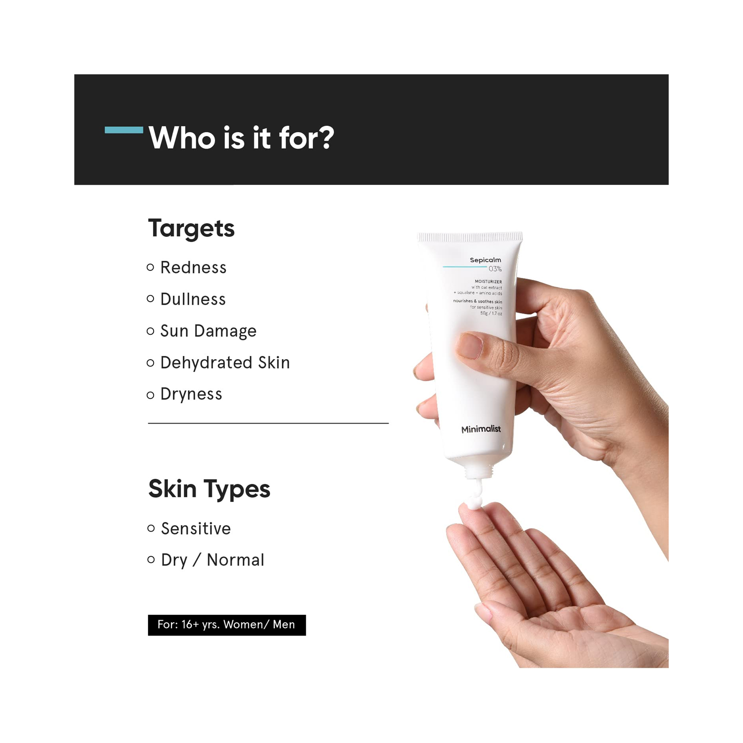 Minimalist Sepicalm 3% Oats Face Moisturizing Cream (50ml) - Cureka ...