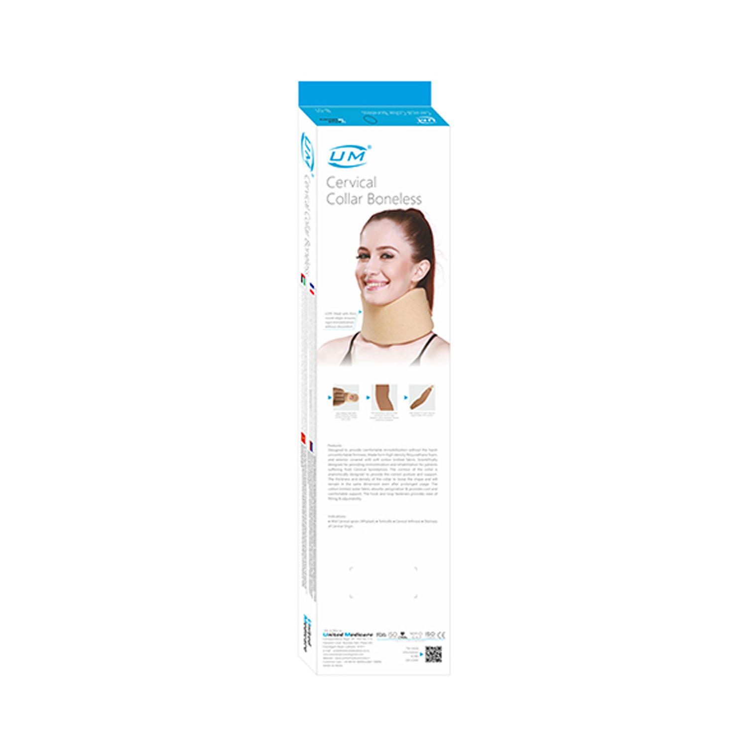 United Medicare Cervical Collar Boneless (B-01) - Medium - Cureka ...