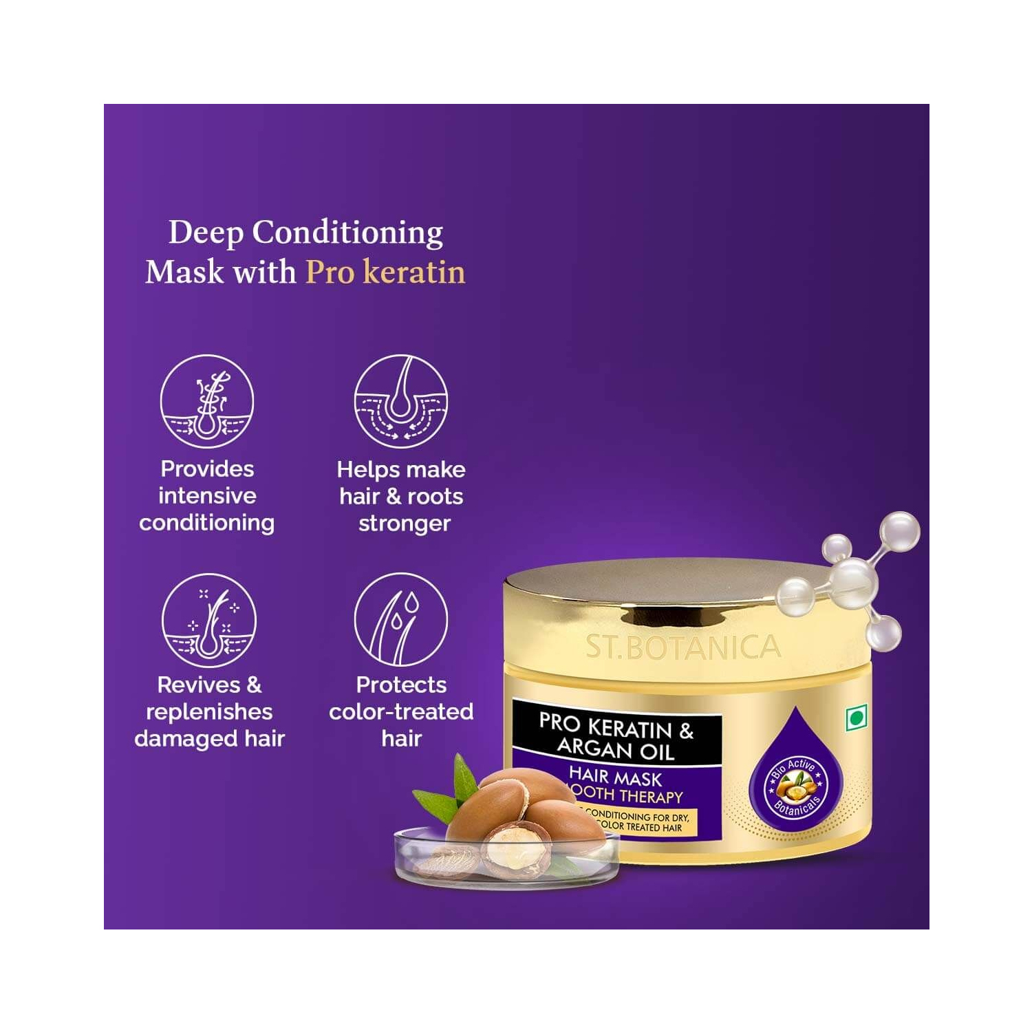 St Botanica Pro Keratin and Argan Oil Hair Mask 200ml - Cureka - Online ...
