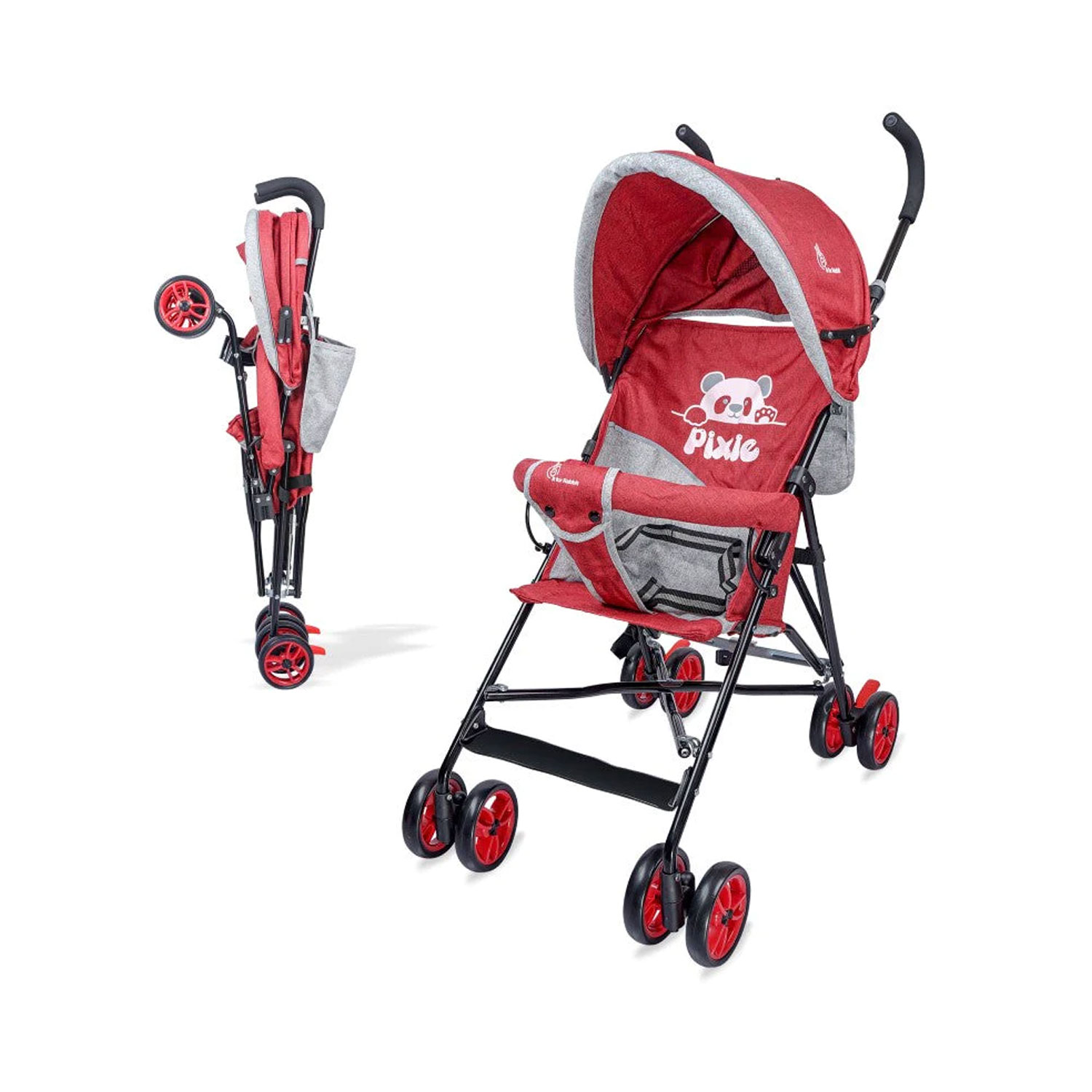 R for Rabbit Pixie Buggy Baby Stroller – Red Gray - Cureka - Online ...