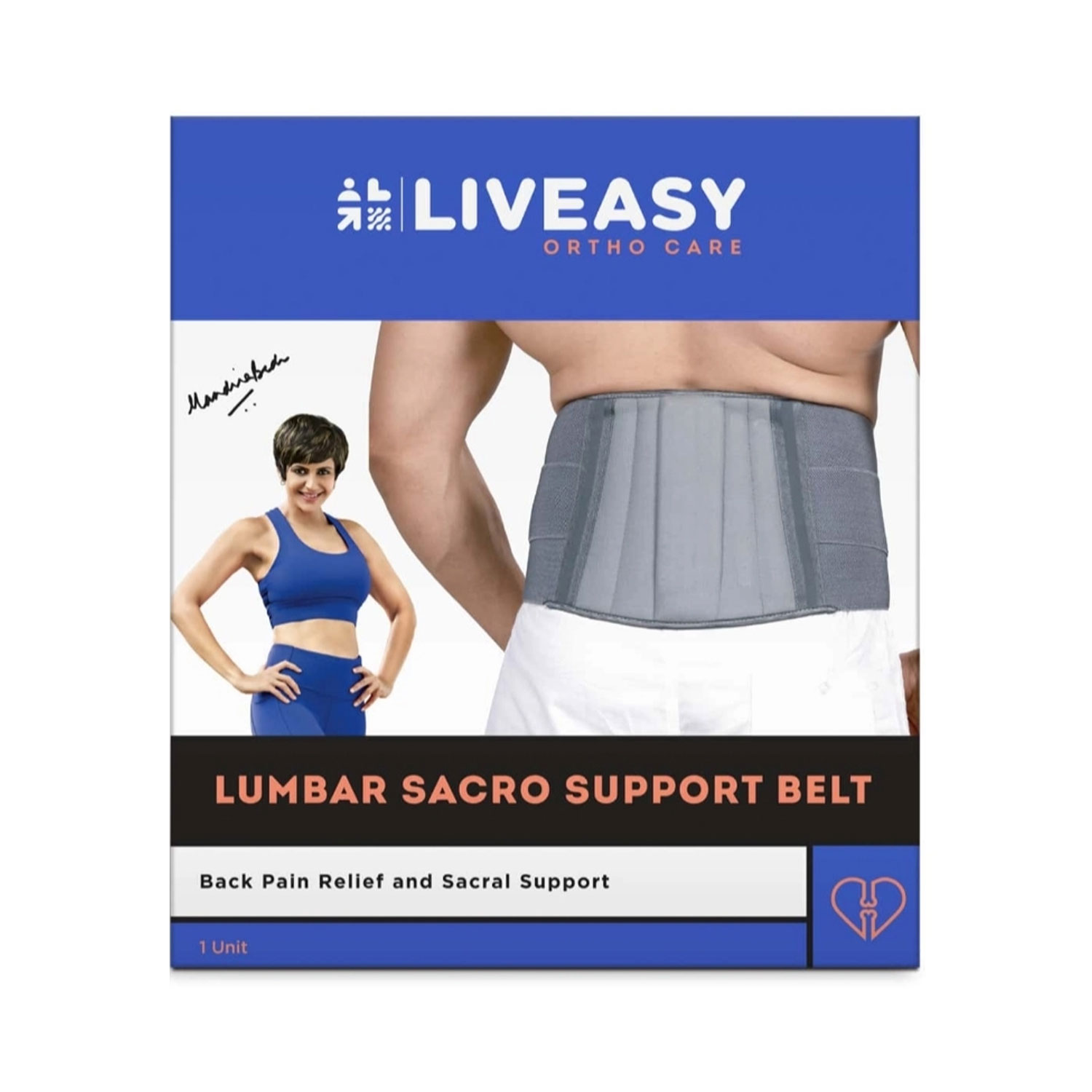 Liveasy Ortho Care Lumbar Sacro Support Belt Medium - Cureka - Online ...