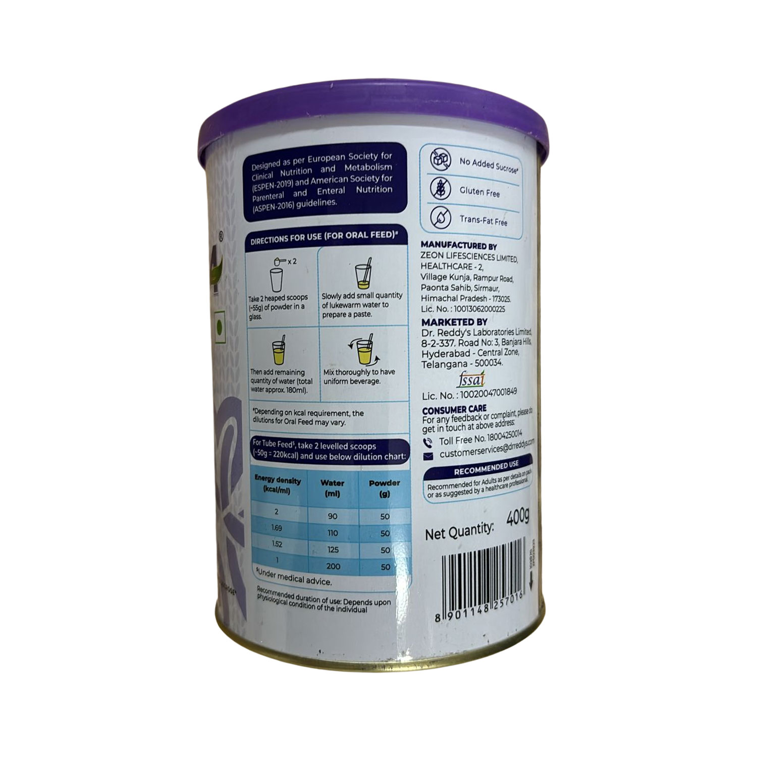 Celevida EN Protein Powder Vanilla Flavour 400g - Cureka - Online ...