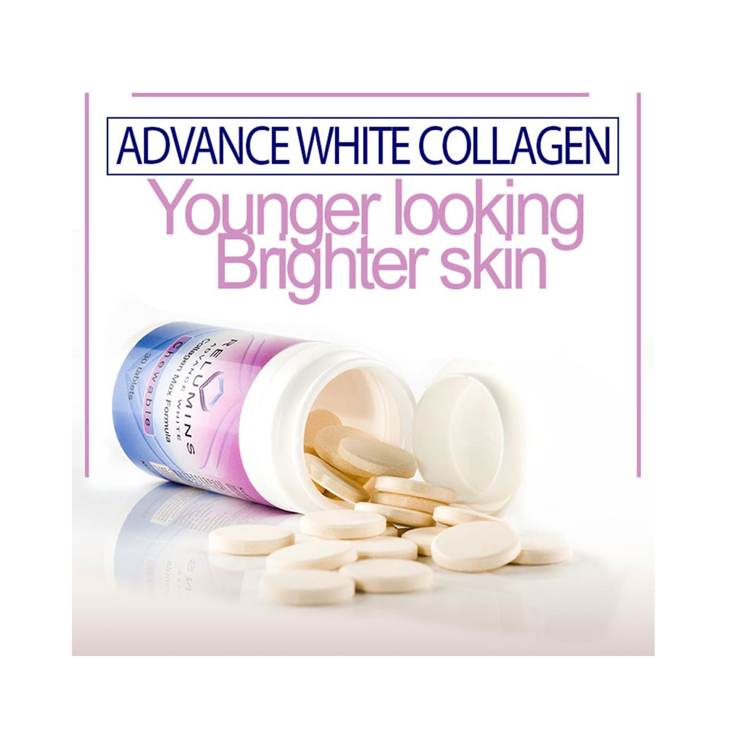 Relumins Advanced White Collagen Chewable 30 Tablets