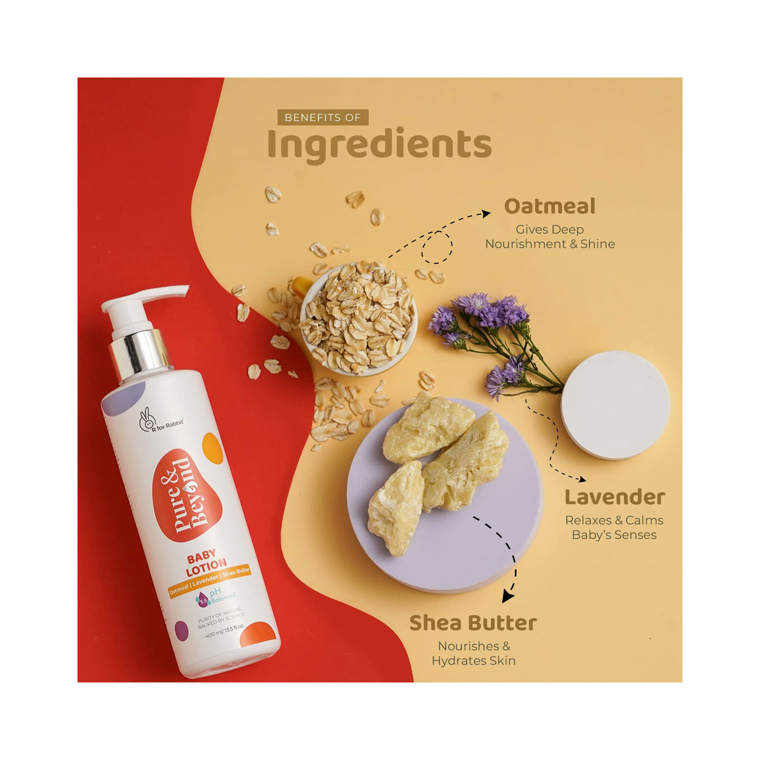 R for Rabbit Pure and Beyond Baby Lotion 400ml - Cureka