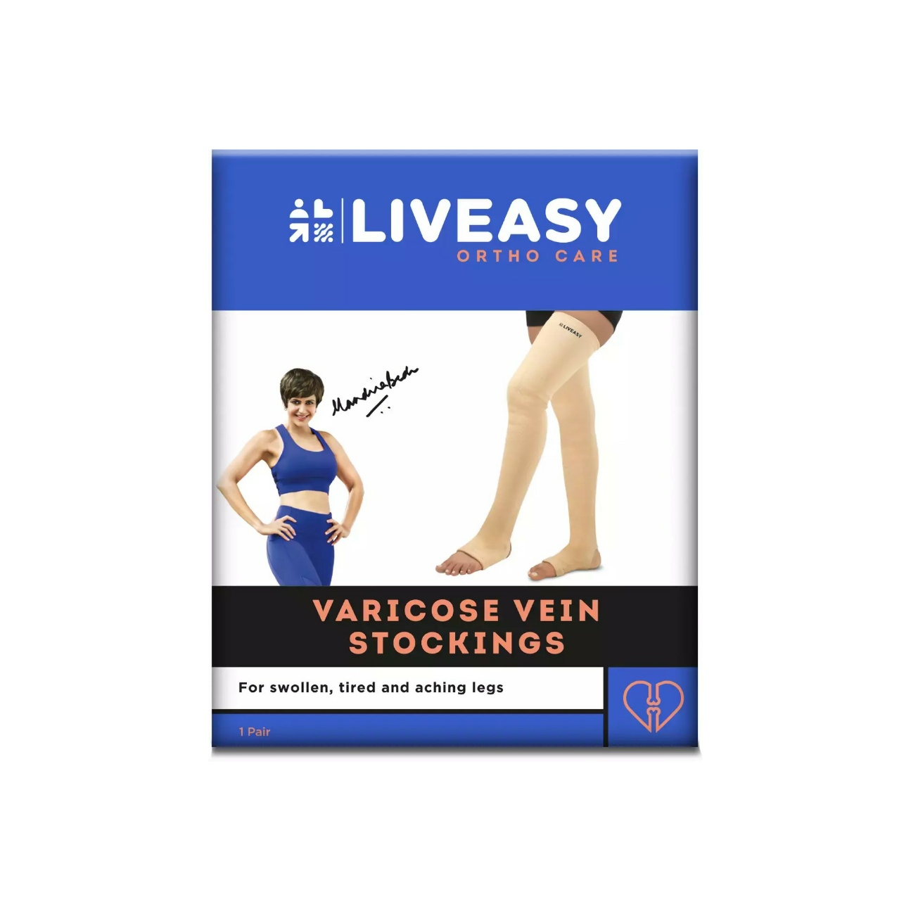 Liveasy Ortho Care Varicose Vein Stocking Small - Cureka
