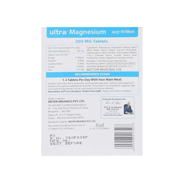 Vitabiotics Ultra Magnesium 60 Tablets - Cureka - Online Health Care ...