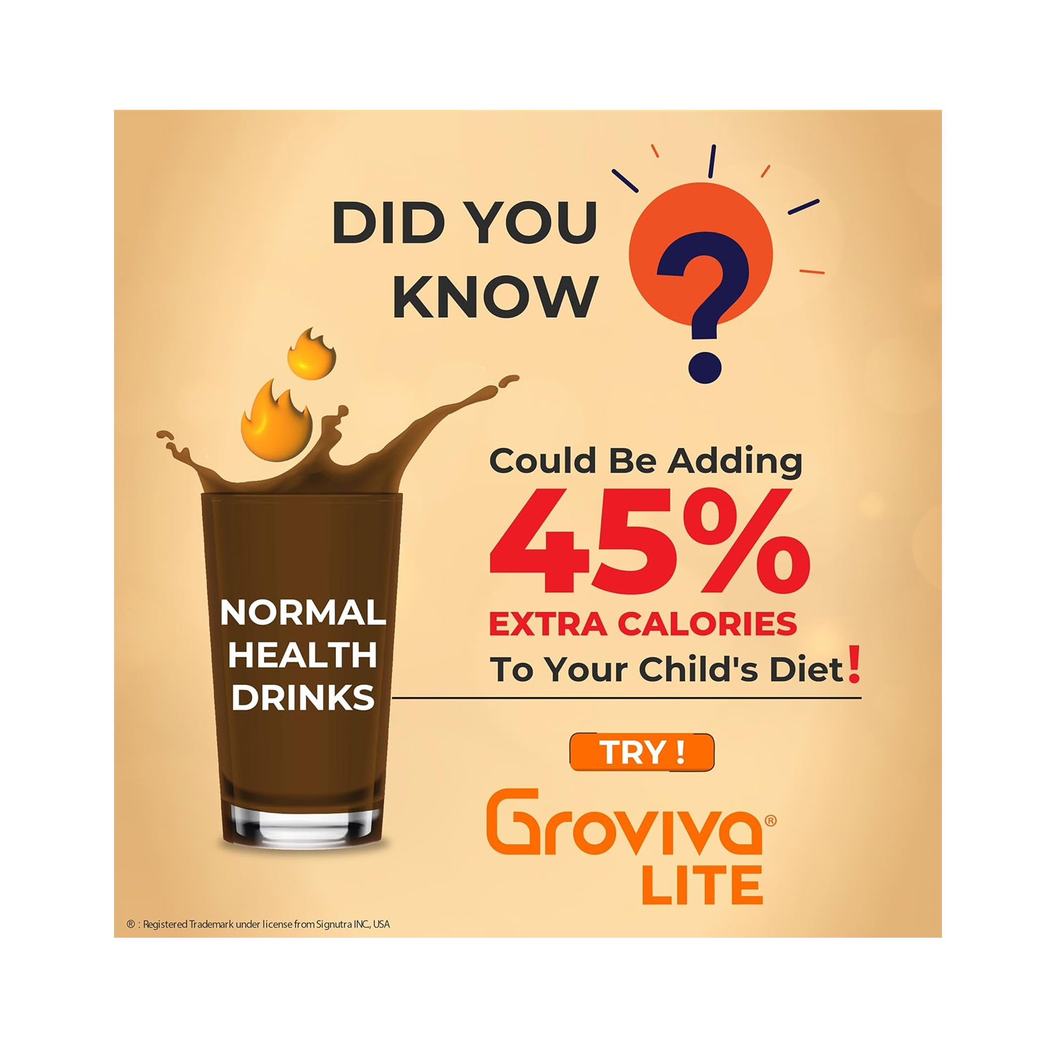 Groviva Lite Nutritional Powder for 2+ Vanilla Flavour (400g)
