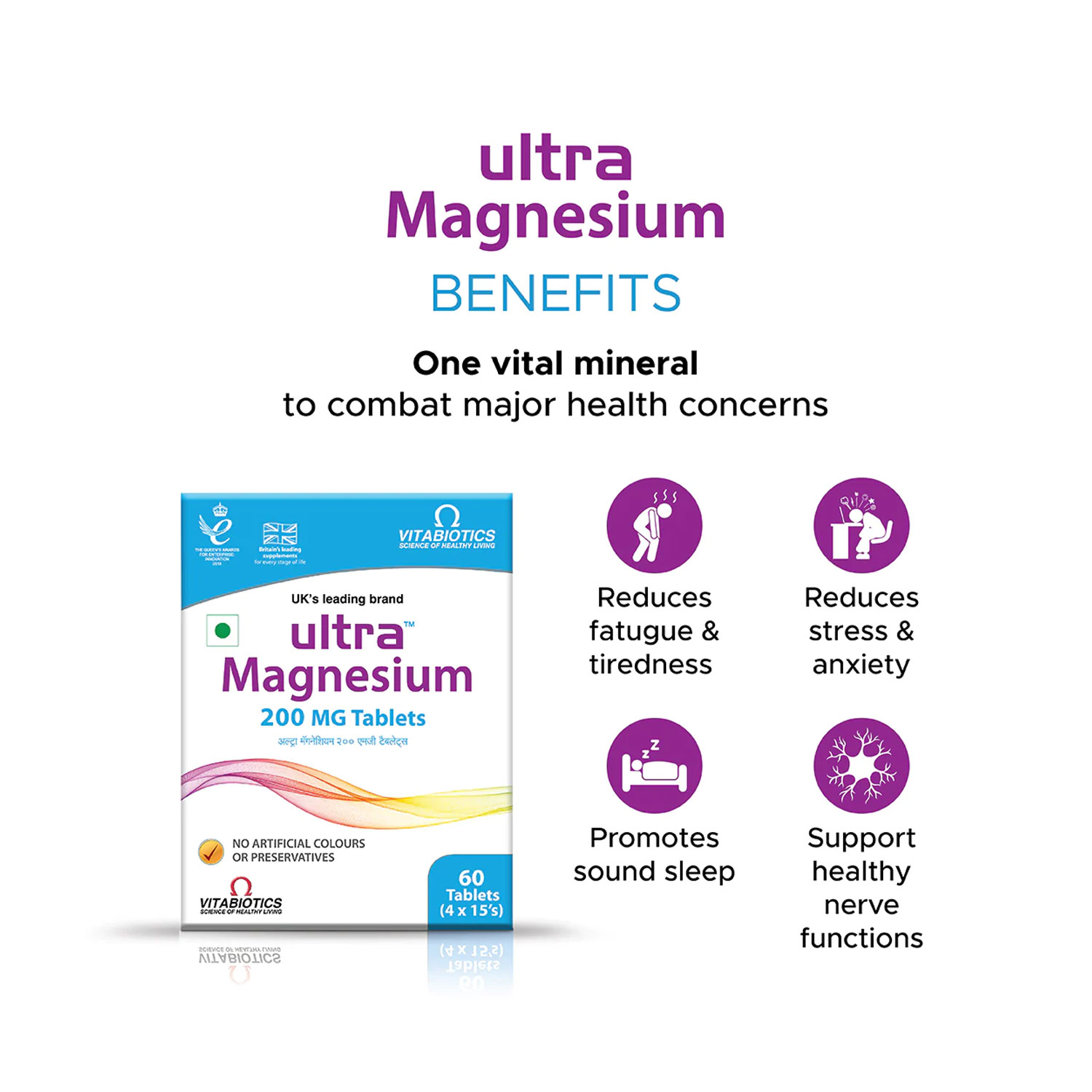Vitabiotics Ultra Magnesium 60 Tablets - Cureka - Online Health Care ...