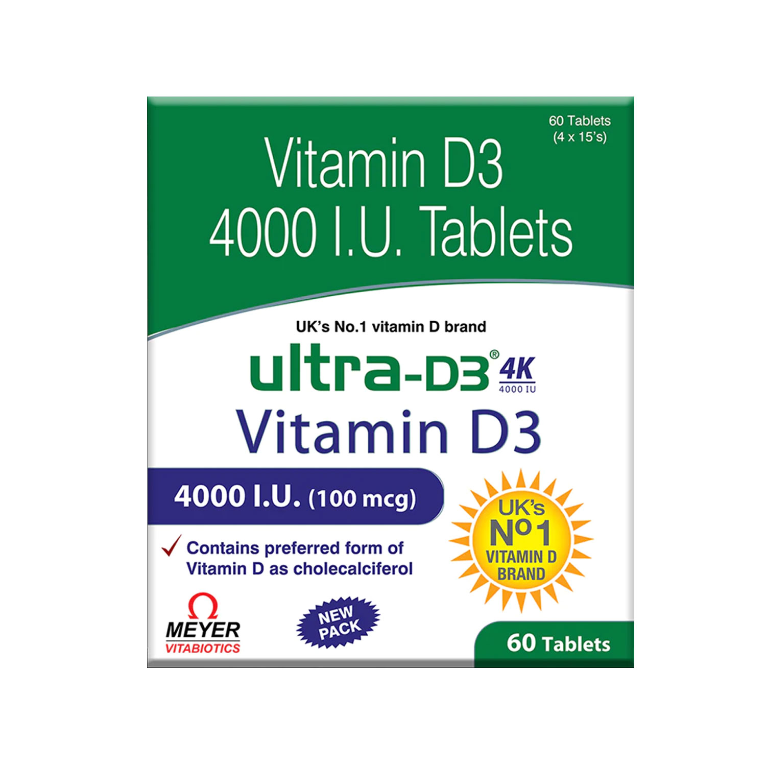 Vitabiotics Ultra D3 4K for Bone Health - 60 Tablets - Cureka - Online ...