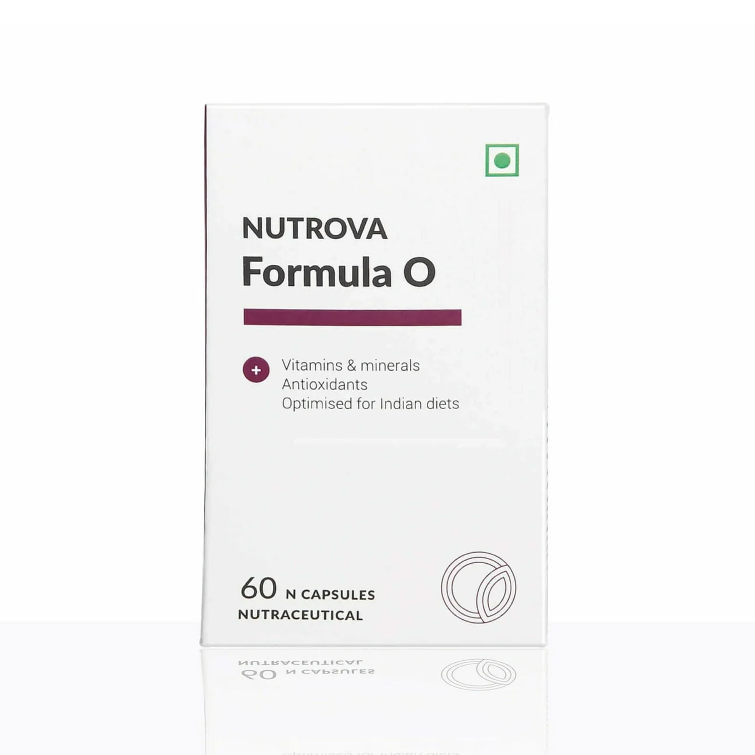 Nutrova Formula O Vegan Capsules (60 Nos) - Cureka