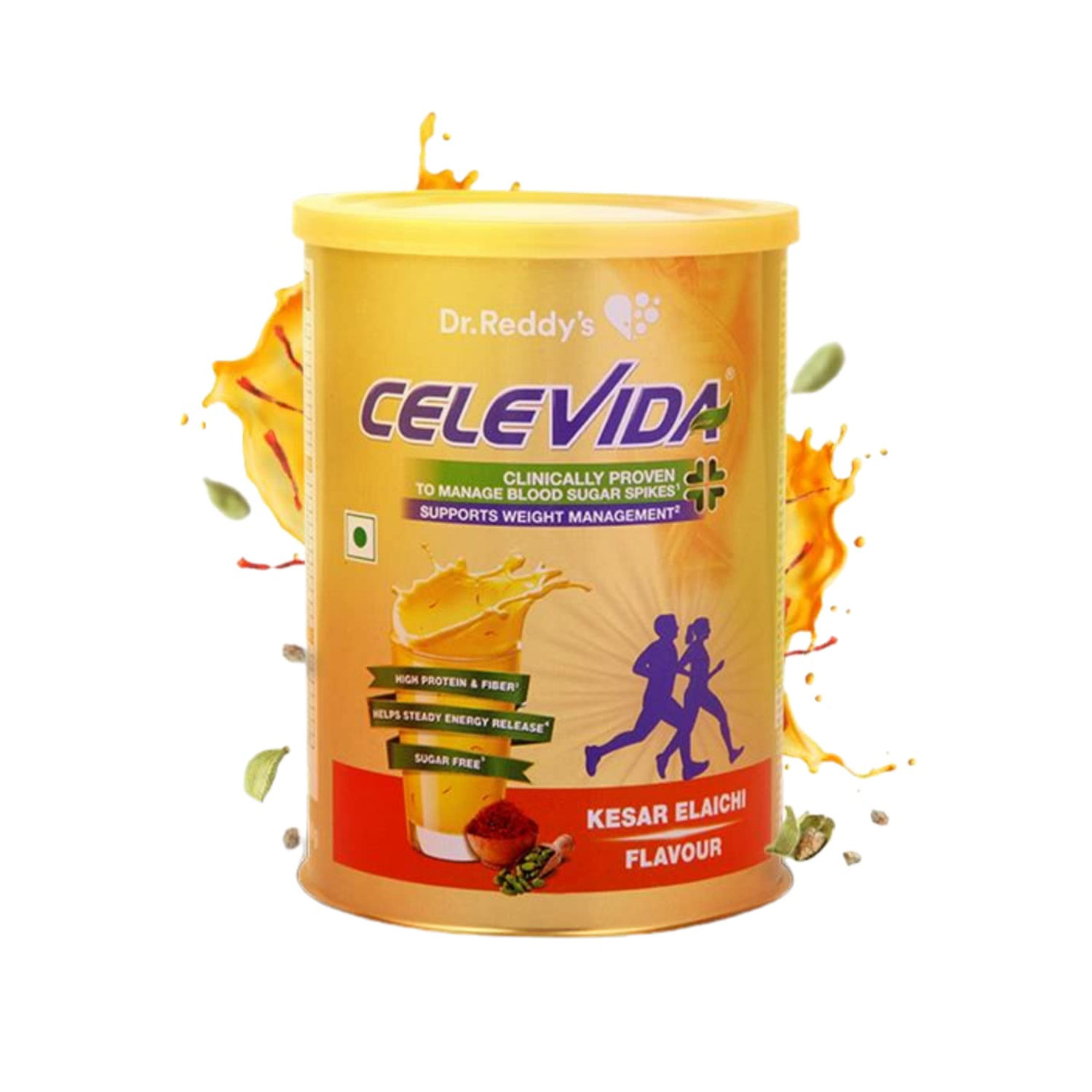 Celevida Protein Powder Drink for Diabetes Kesar Elaichi Flavour 400g ...
