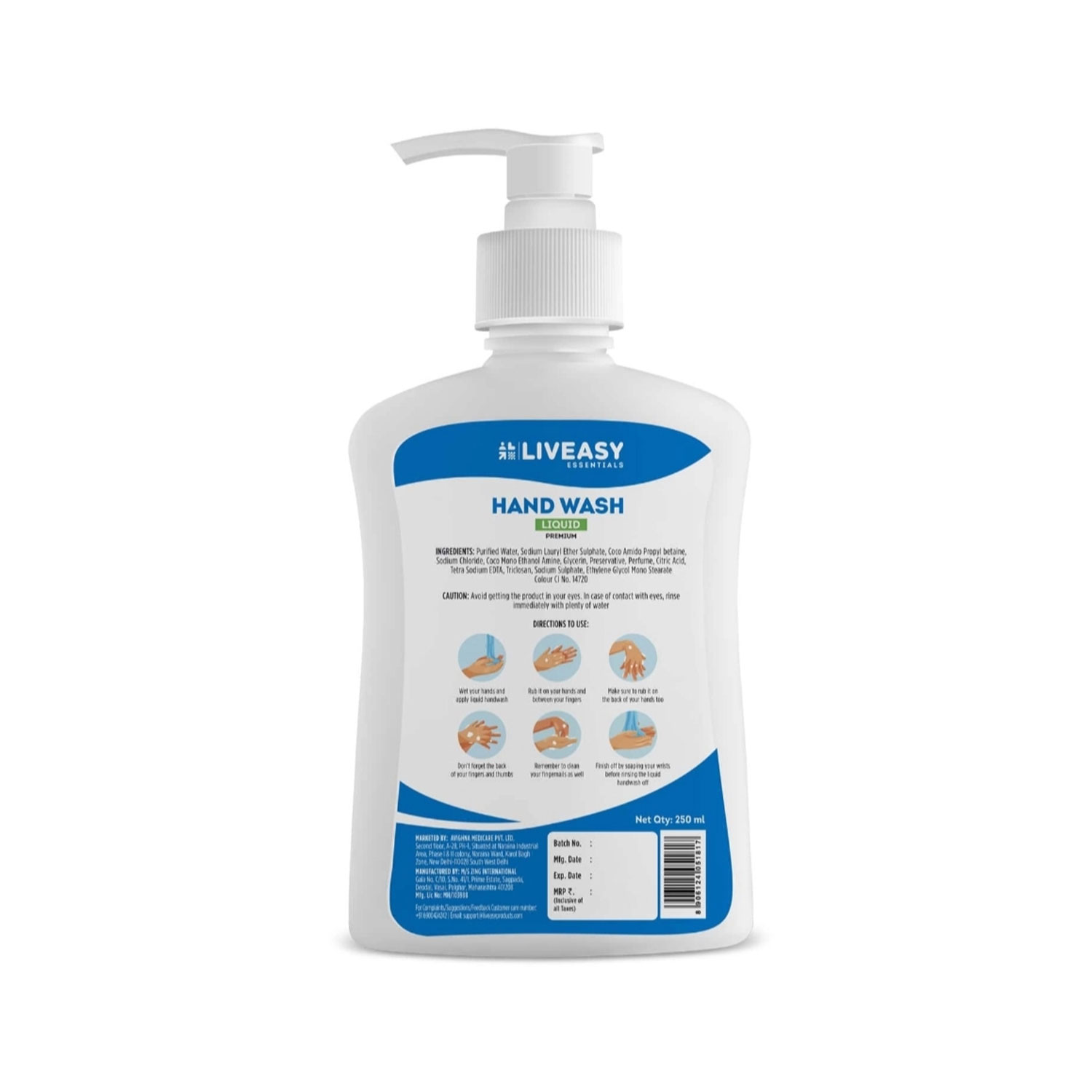 Liveasy Essentials Hand Wash 250 ml (Pack of 2) - Cureka - Online ...