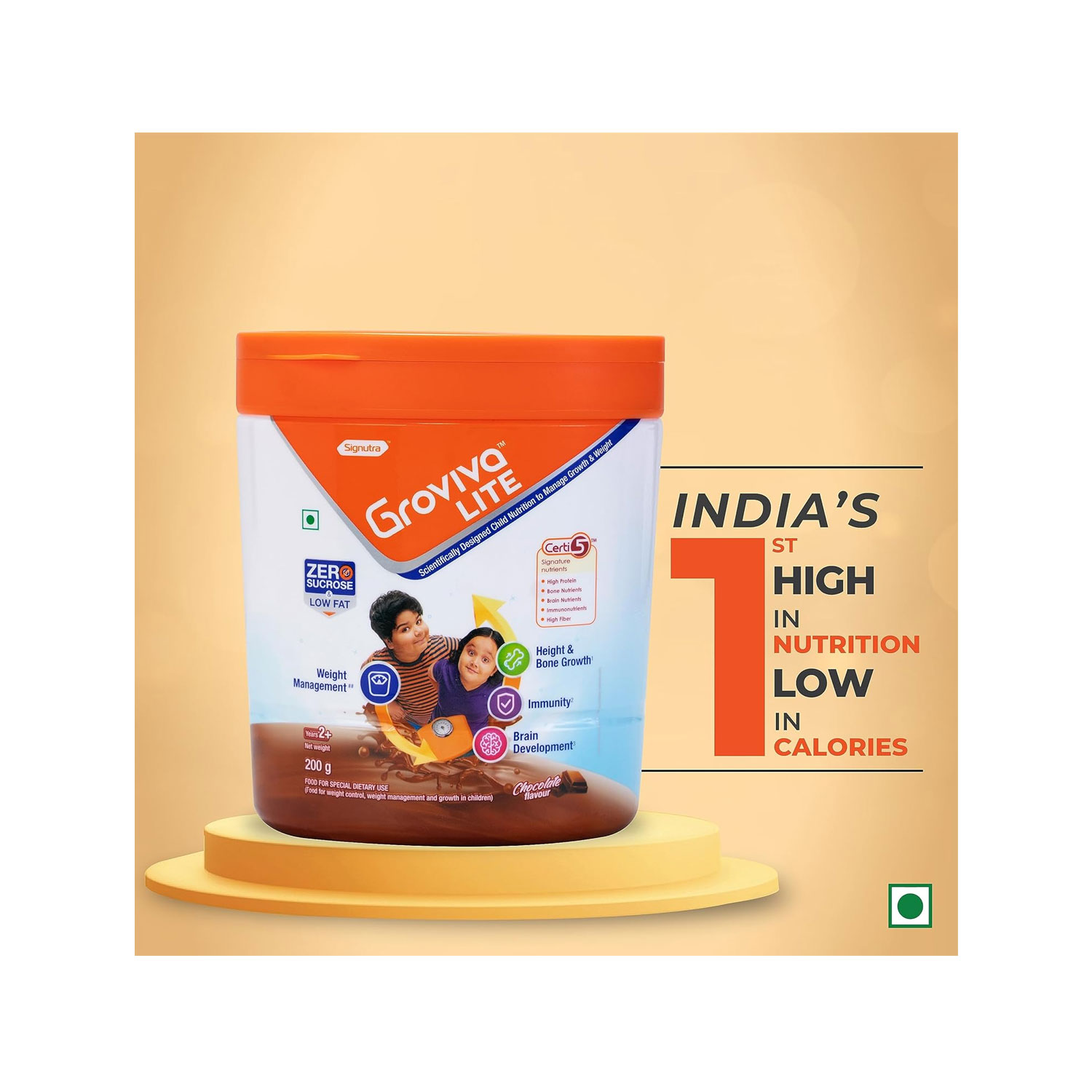 Signutra Groviva Lite Nutritional Supplement for 2+years Child ...