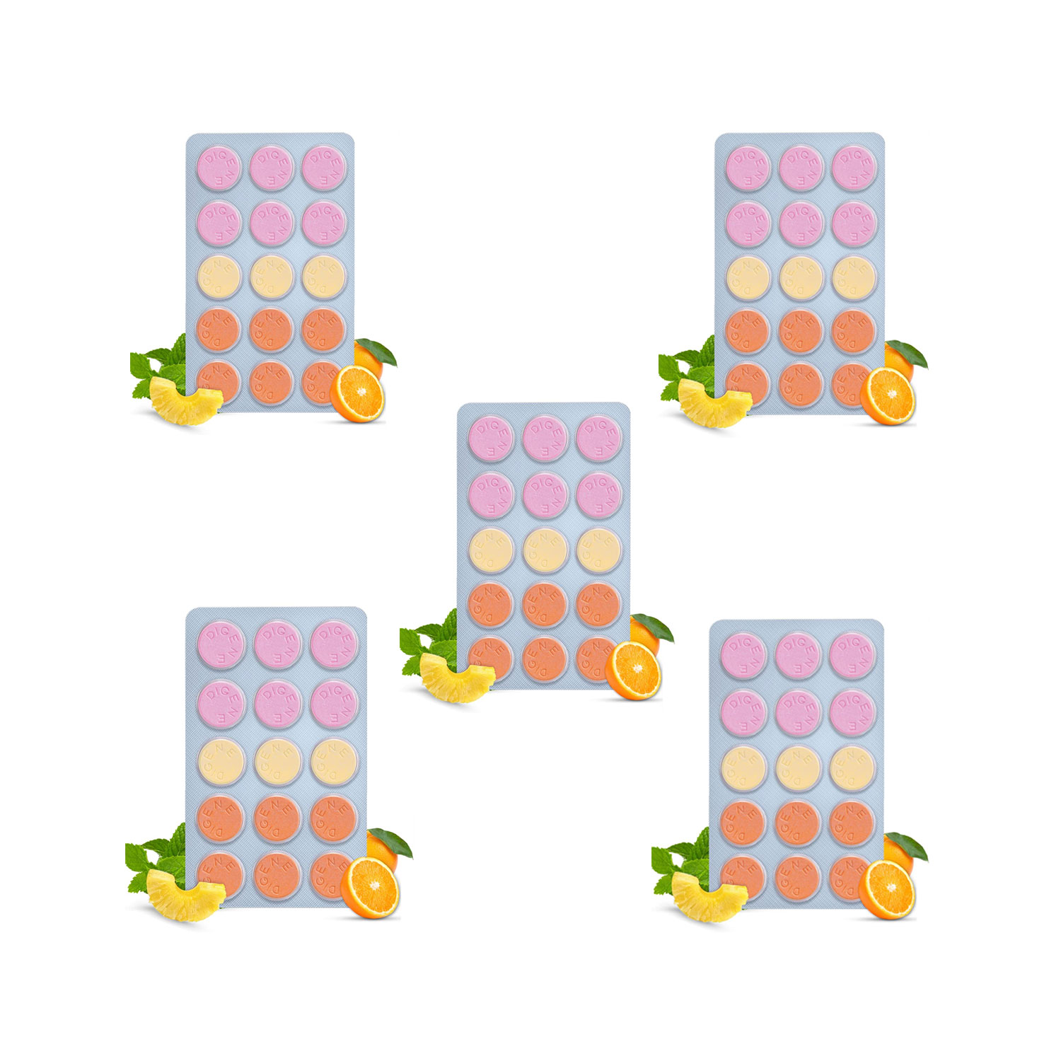 Abbott Digene Antacid Antigas Tablet Assorted Flavour (15 Tablets) Pack ...