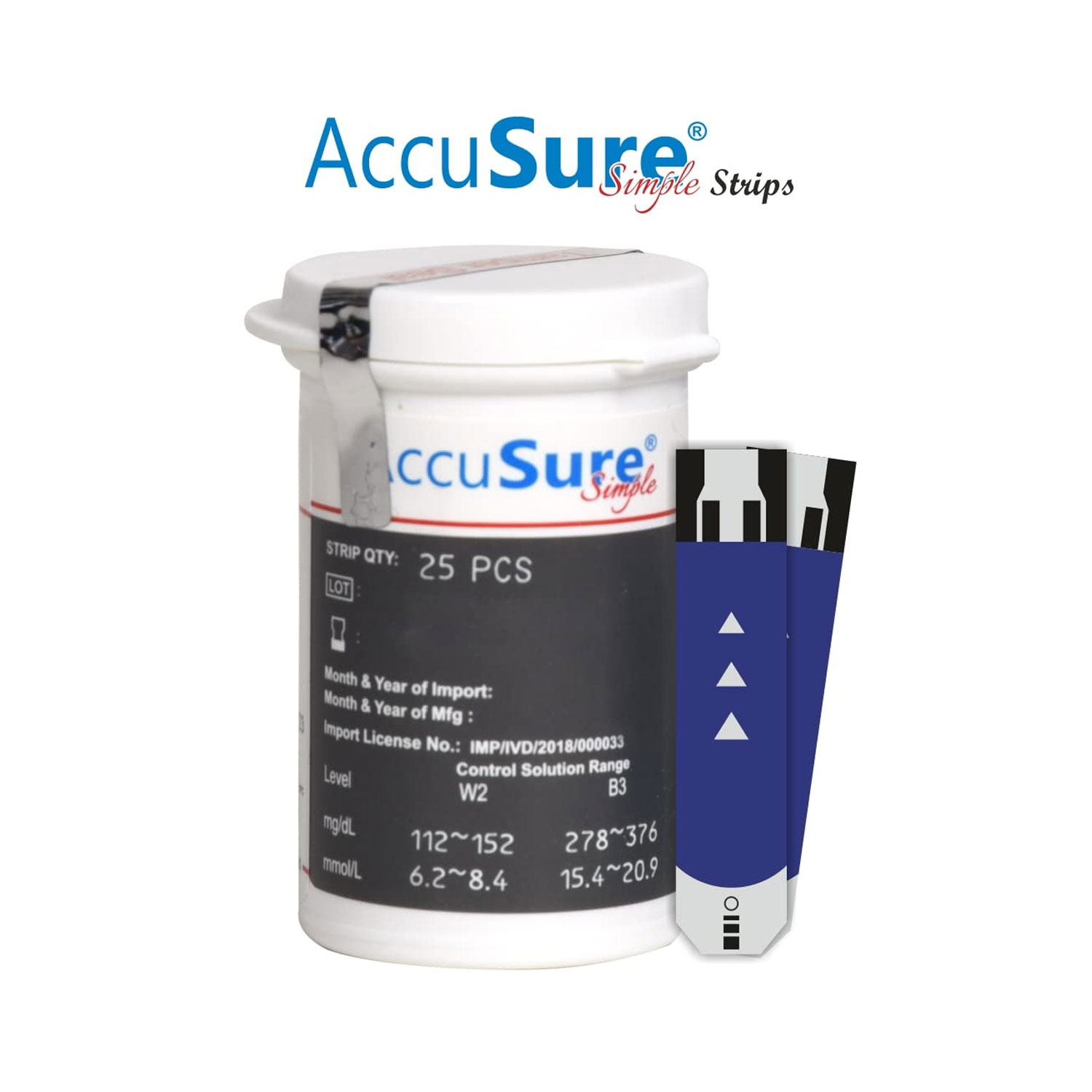 Accusure Simple Test Strips (25 Strips) - Cureka - Online Health Care ...