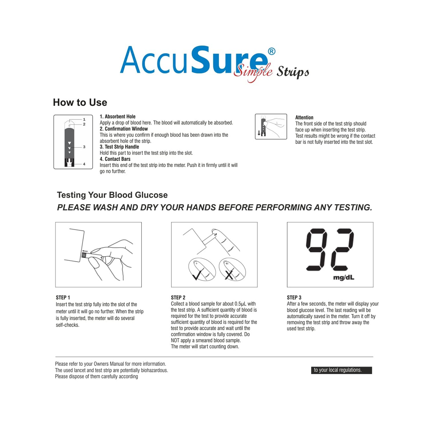 Accusure Simple Test Strips (25 Strips) - Cureka - Online Health Care ...