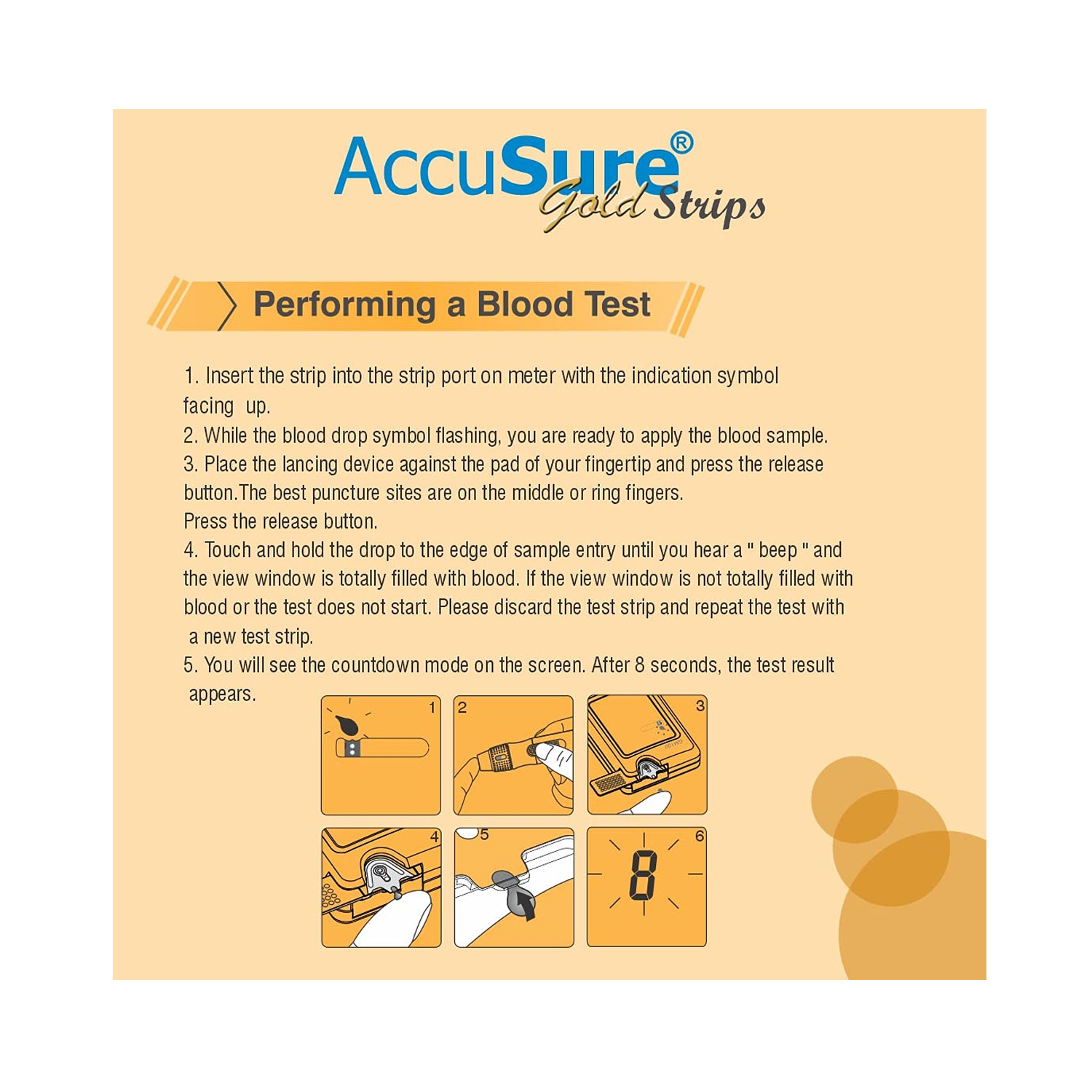 AccuSure Gold Blood Glucose Test Strips (50 Strips) - Cureka - Online ...