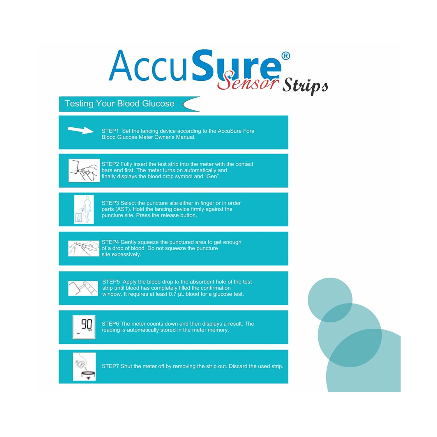 Accusure Sensor Test Strips (25 Strips) - Cureka - Online Health Care ...